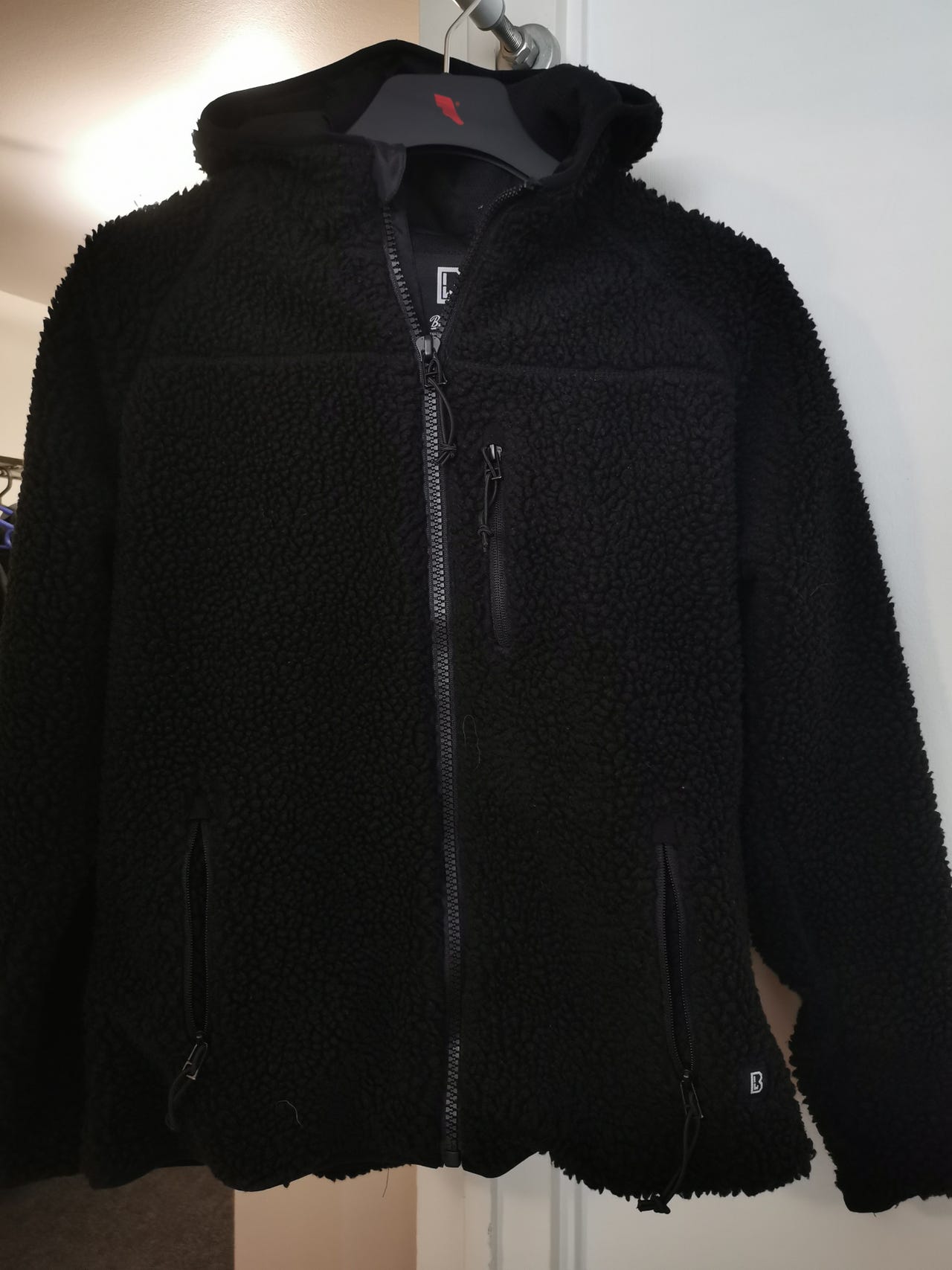 Brandit teddyfleece takki musta | Tori