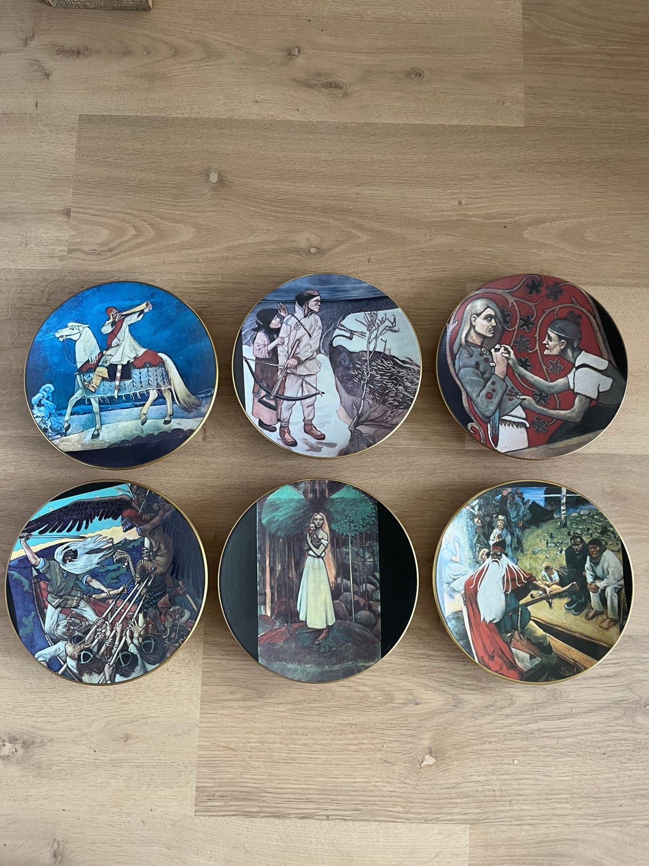 Akseli Gallen-Kallela Kalevala lautaset | Tori