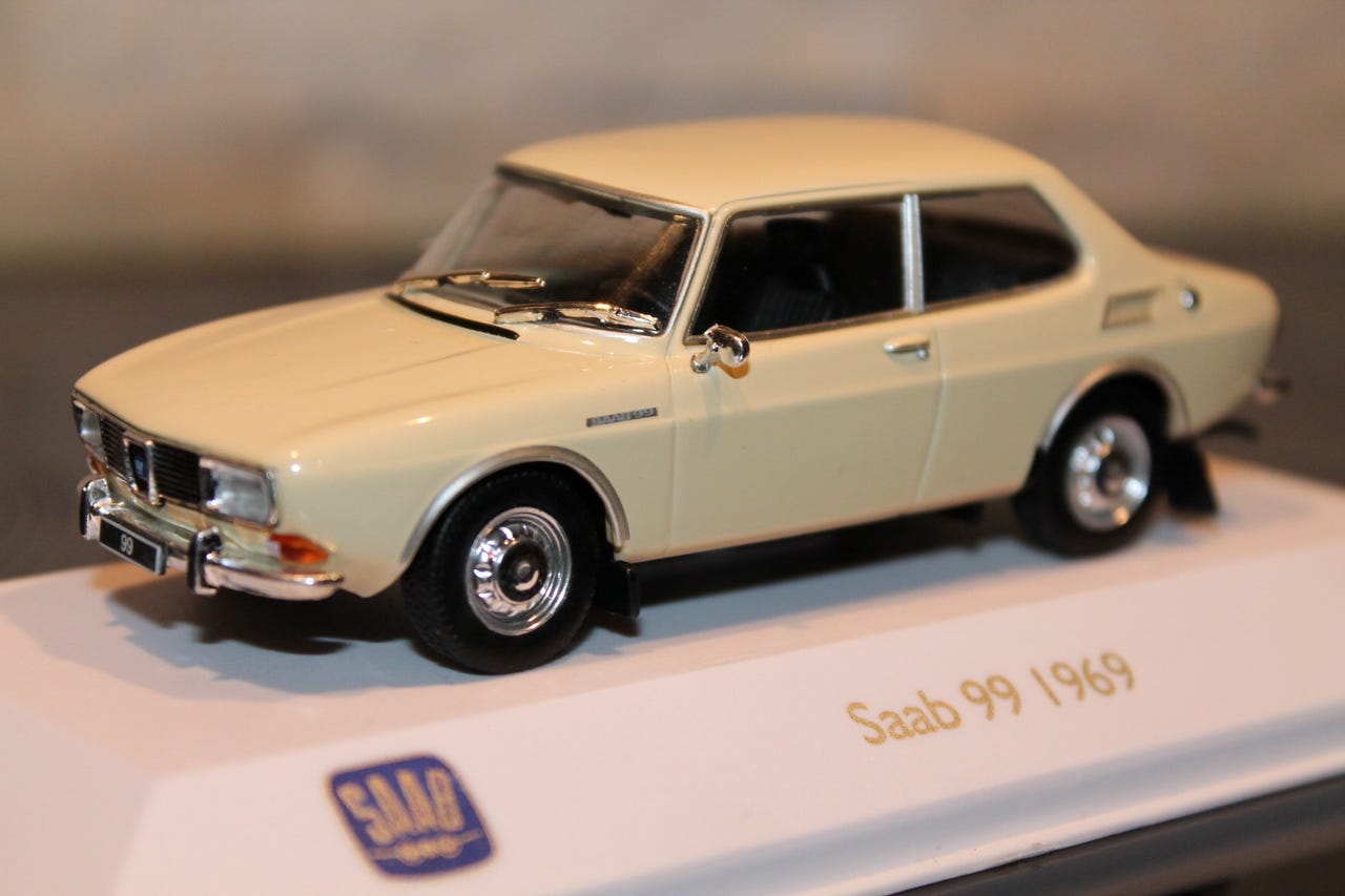 1969 Saab 99 1:43 metallinen pienoismalli auto keräilyauto paketissa 1/43 | Tori