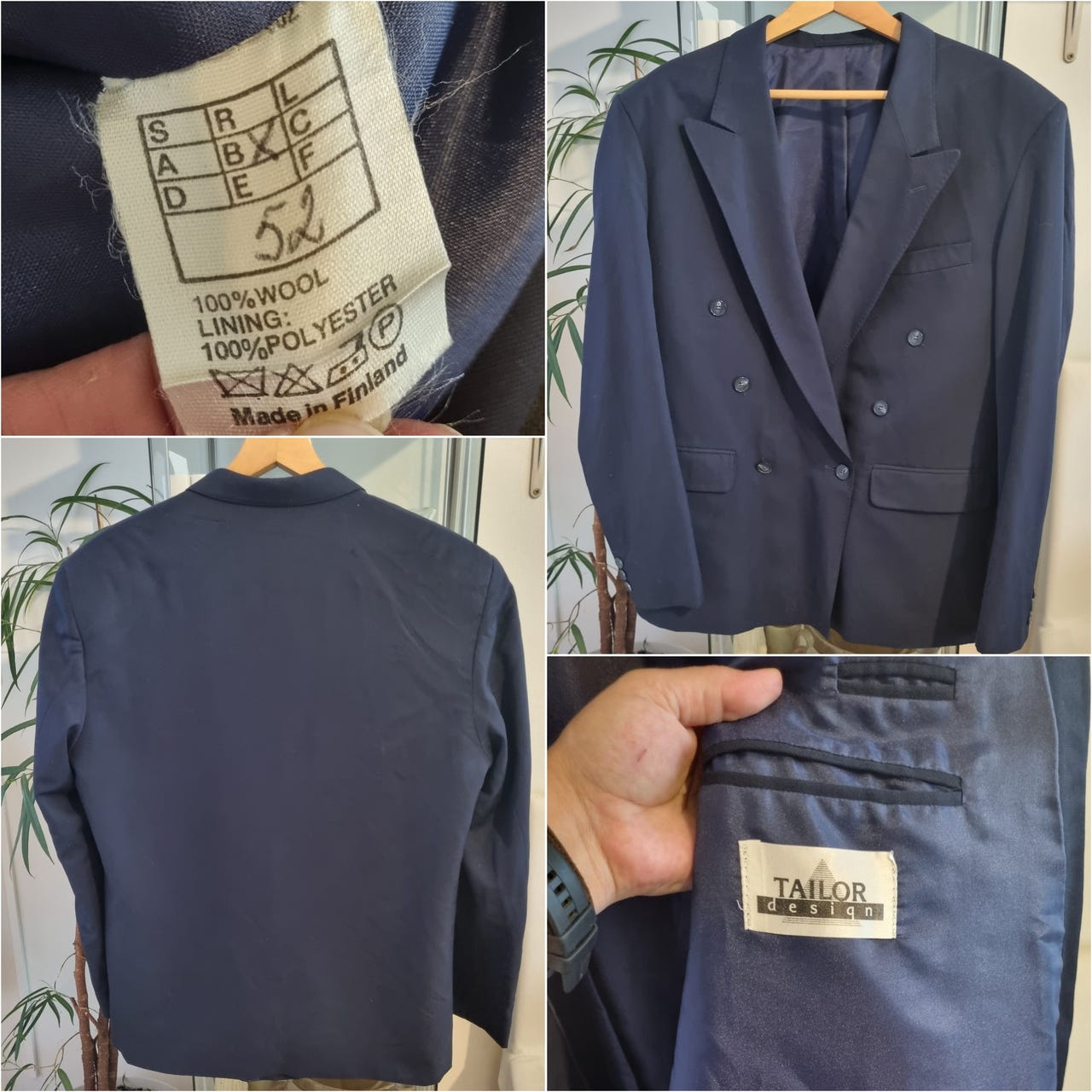 K: 52 Turo Tailor puvuntakki puku takki miesten vaate | Tori