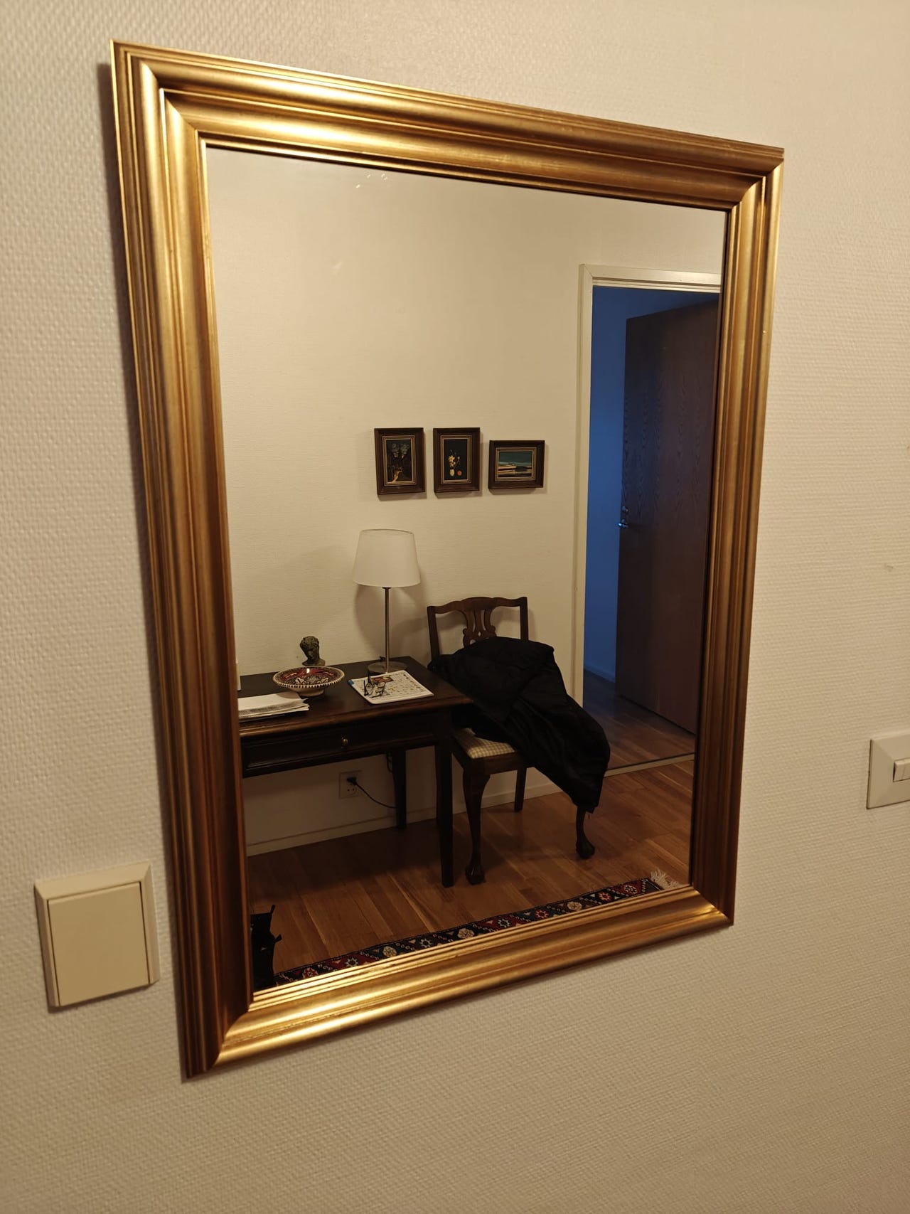 Kultakehyksinen peili | Tori