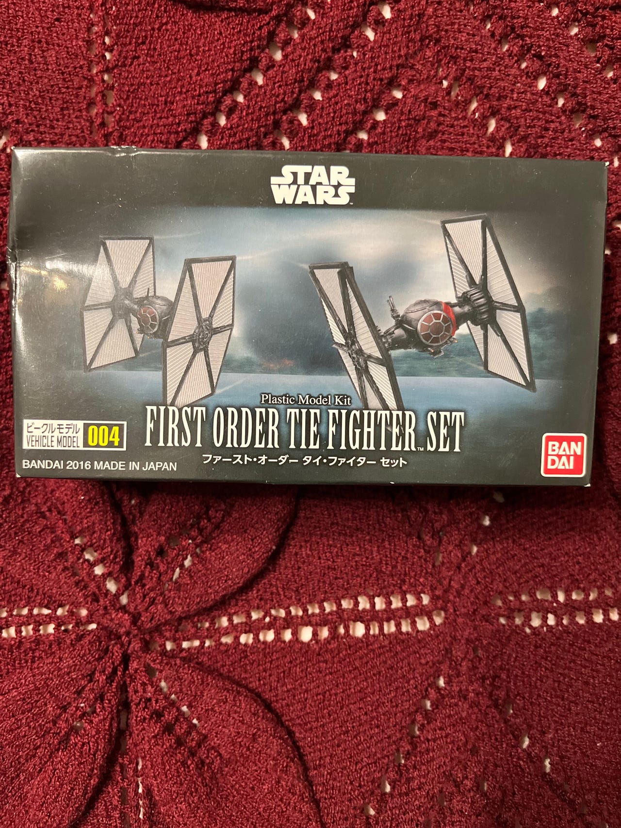 Star Wars First Order TIE Fighter plastic model kit | Tori