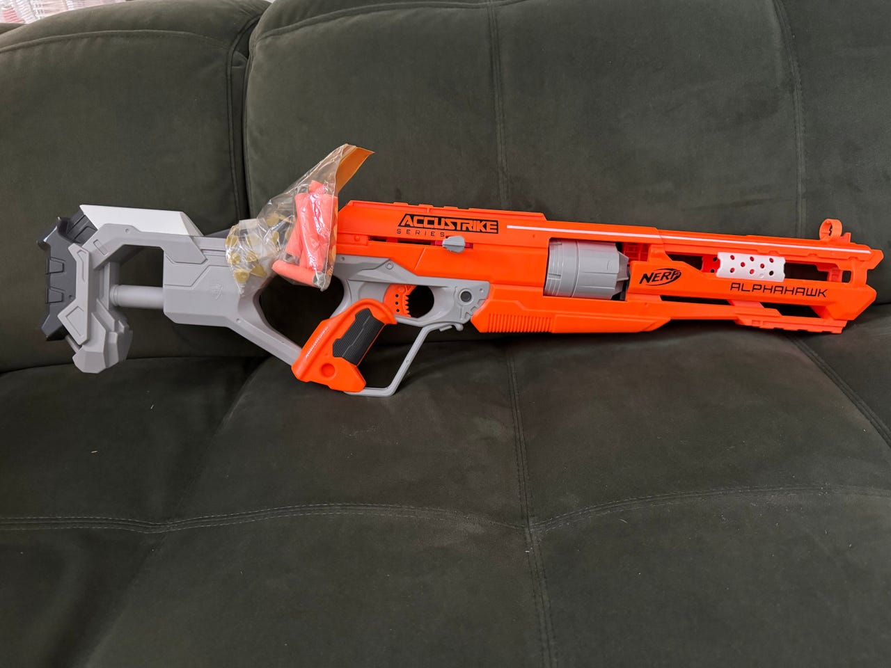 LARGE Nerf N-Strike Elite AccuStrike Series AlphaHawk Toy | Tori