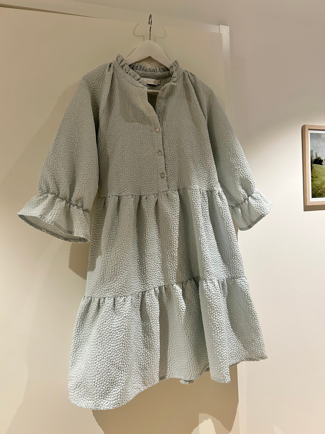 Gauhar ruffled mekko Aqua | Tori