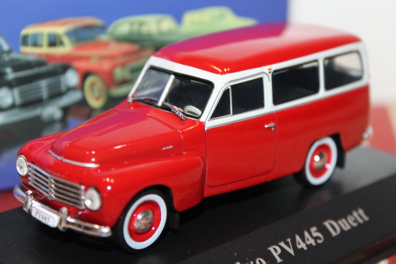 1955 Volvo Duett PV 445 paketissa pienoismalli 1:43 metallinen farmari ...