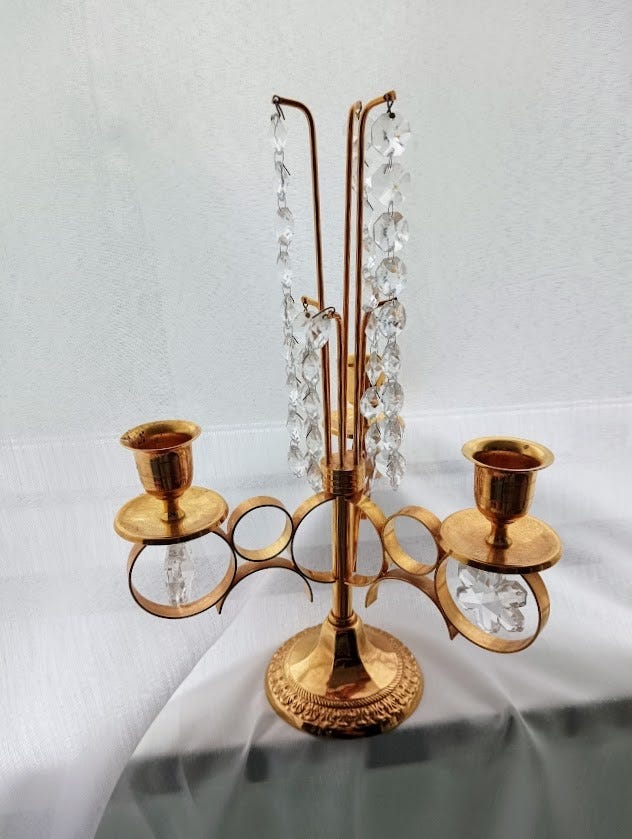 Turun Kristalli kynttelikkö kolmelle kynttilälle | Tori