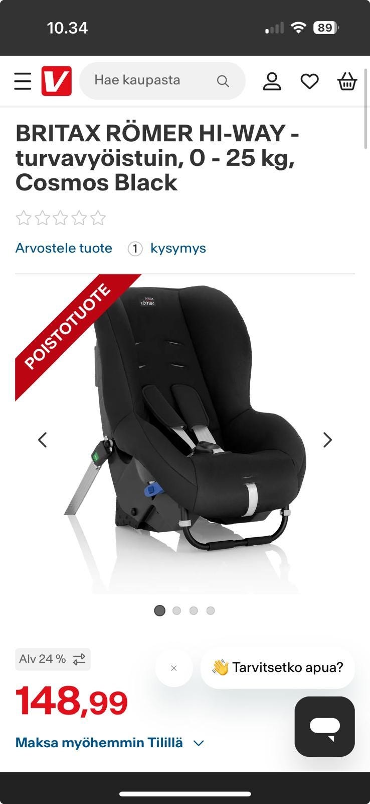 BRITAX RÖMER TURVAISTUIN 2021 ostettu | Tori