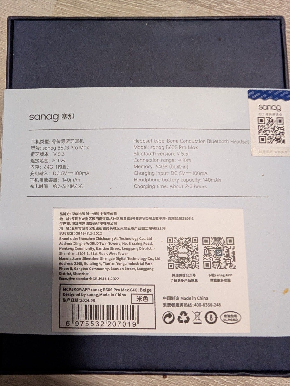 Luuydin kuulokkeet Sanag B60S Pro. Bluetooth 5.3 | Tori