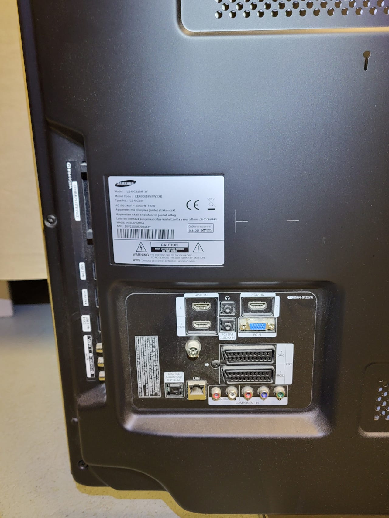 Samsung TV LE40C559 | Tori