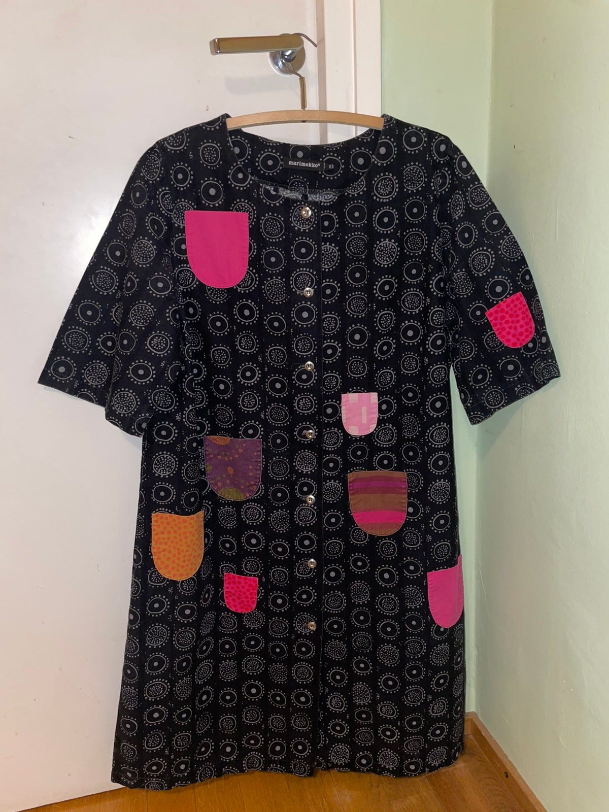 Marimekko Iloinen takki, koko 38, musta | Tori