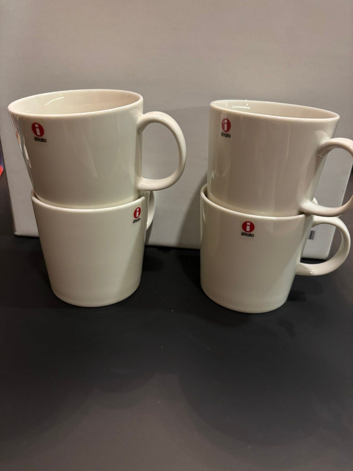 Iittalan valkoiset Teema-mukit 4 kpl | Tori