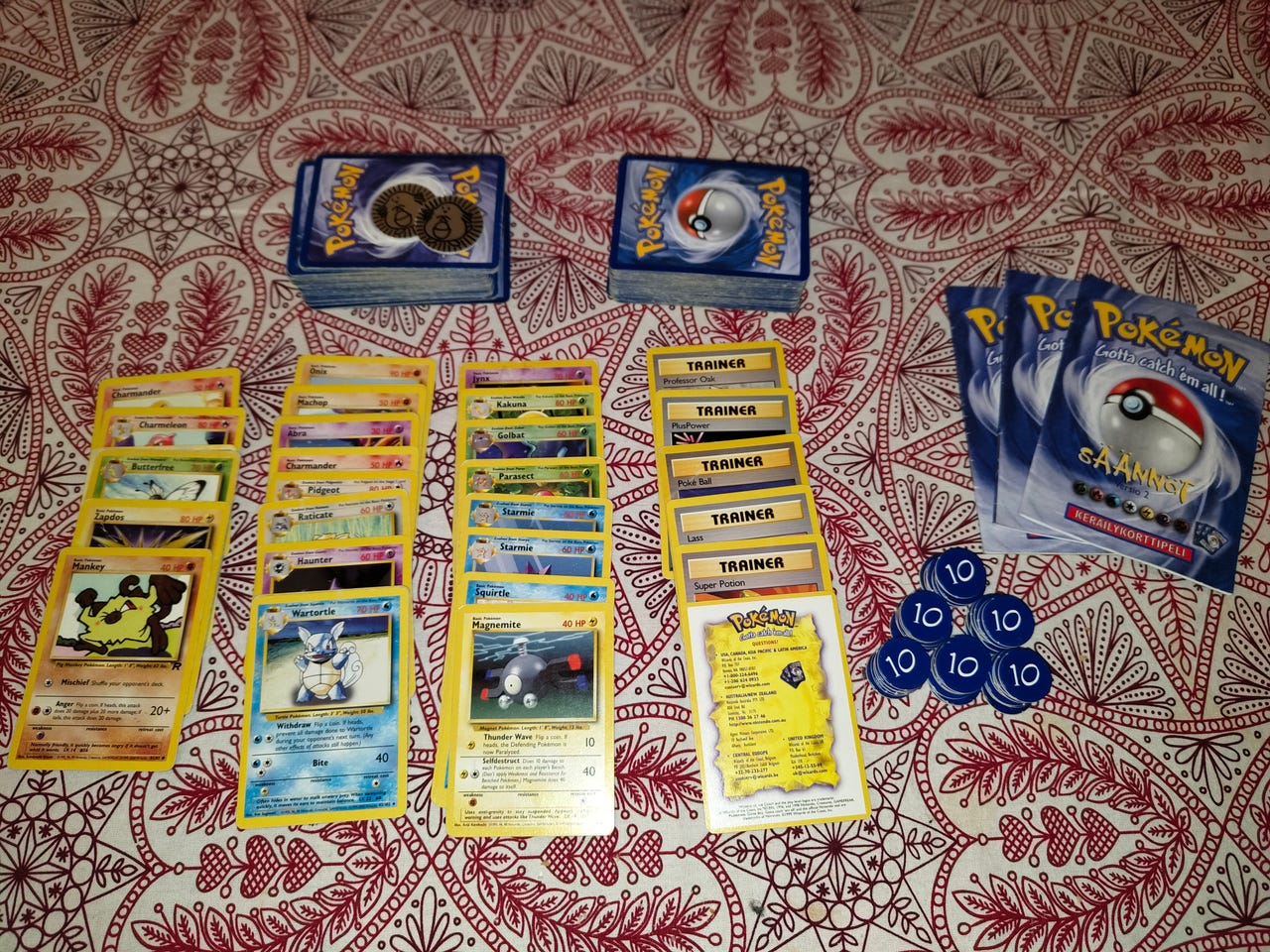 Pokémon cards and chips from late 90s | Tori