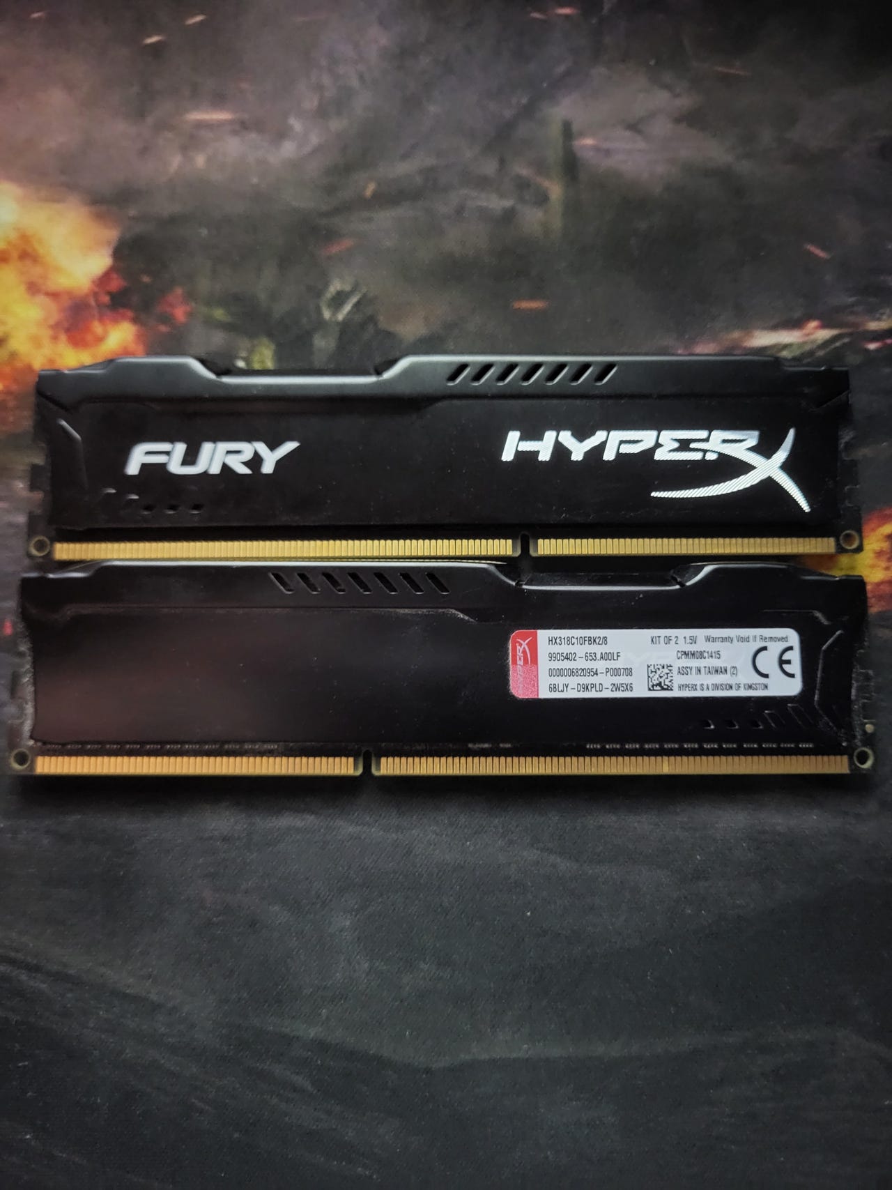 HyperX Fury 8GB (2x4) DDR3 Ram | Tori