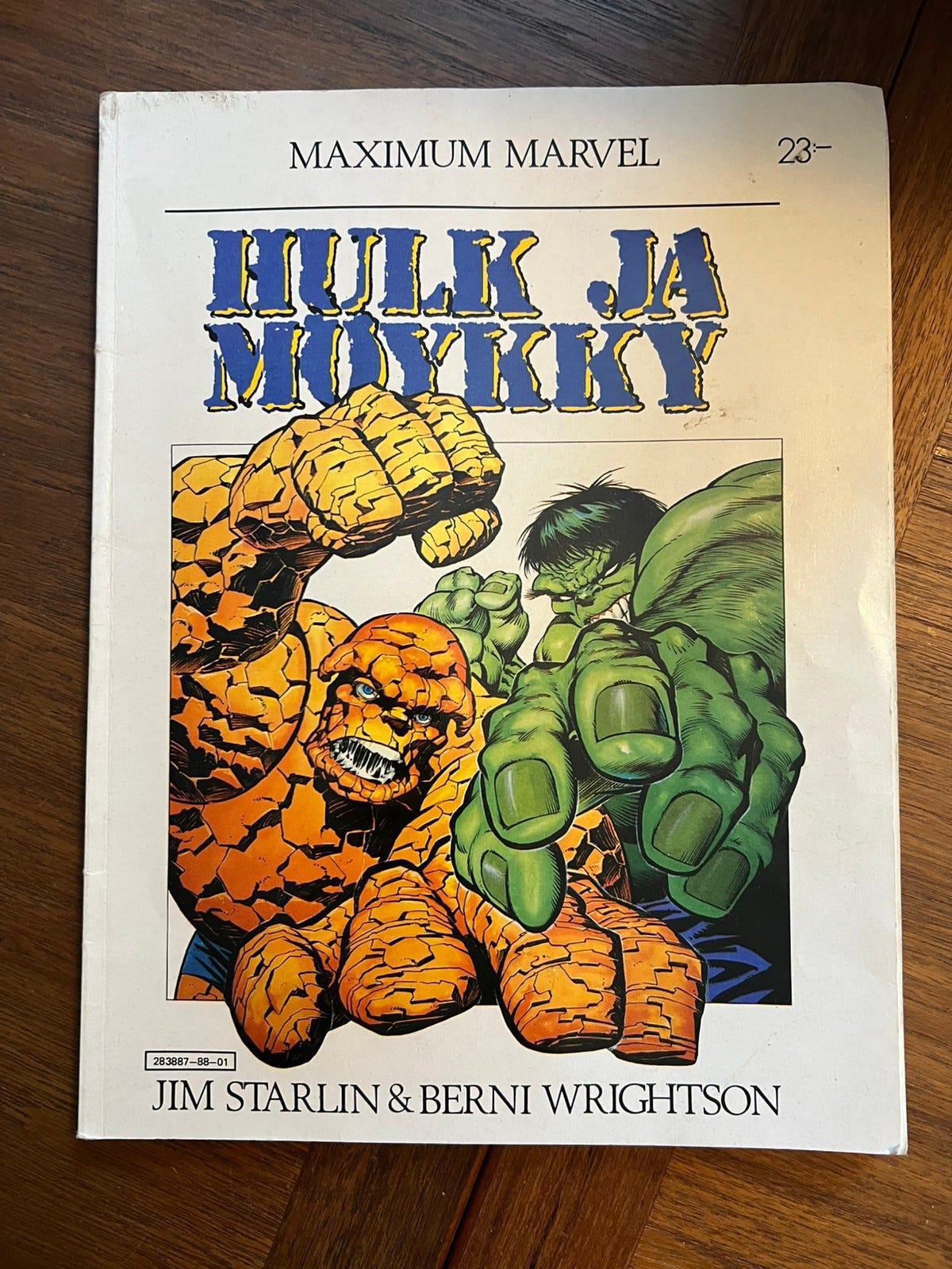 Maximum Marvel Hulk ja Möykky 1/1988 sarjakuva sarjakuvalehti | Tori
