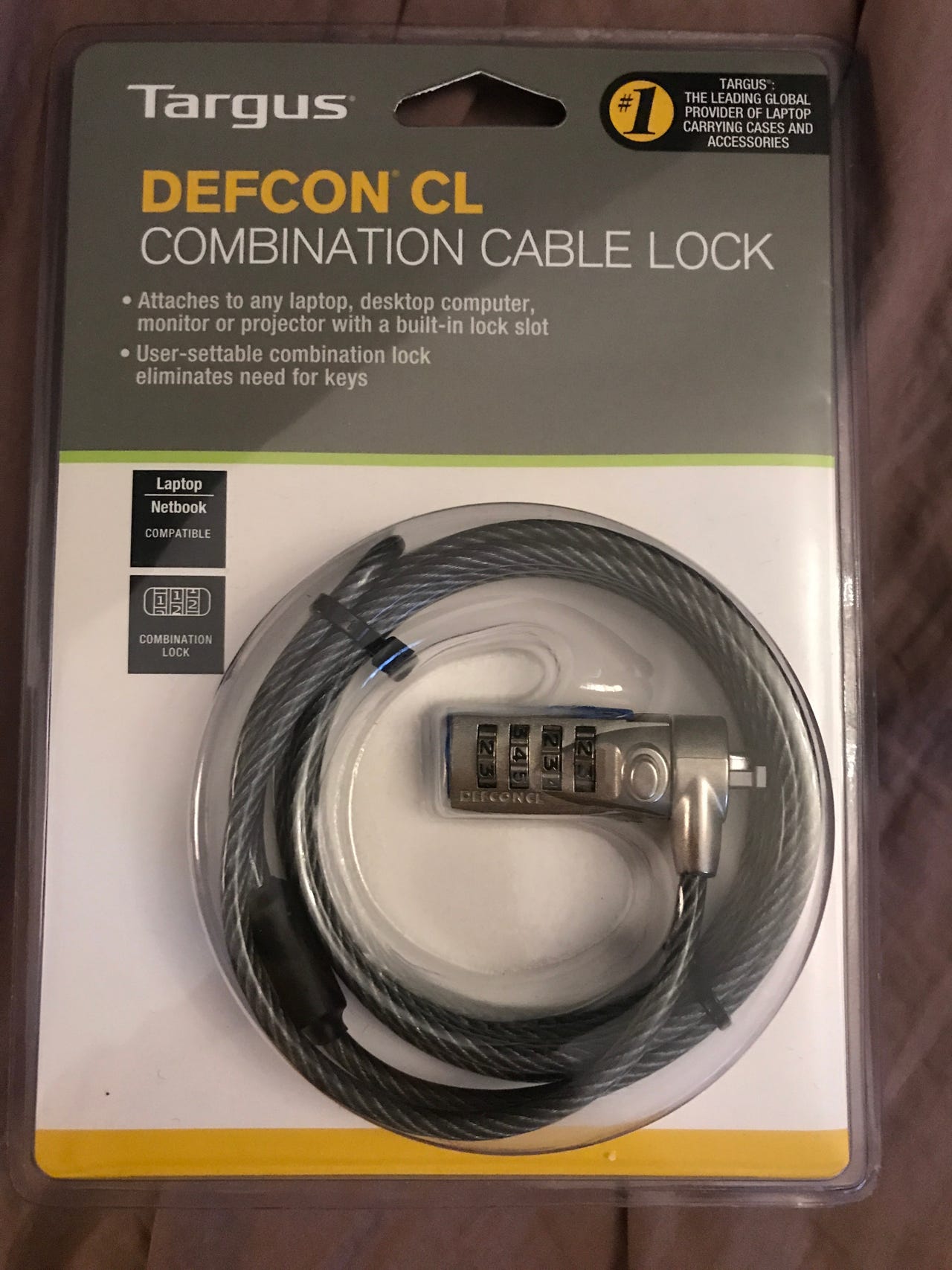 Targus Defcon CL vaijerilukko (laptop/netbook) | Tori