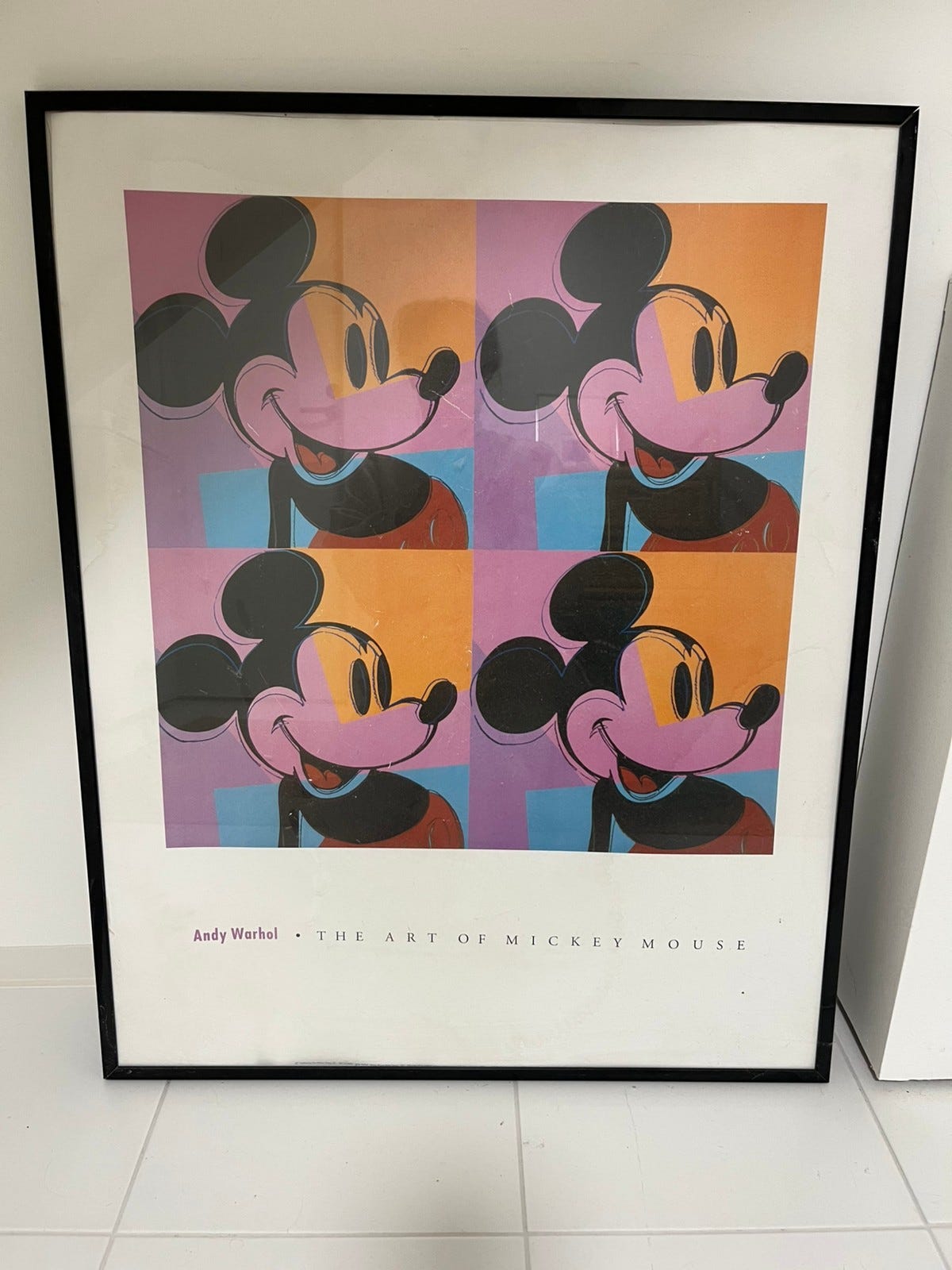 Andy Warhol kehystetty juliste Mickey Mouse | Tori