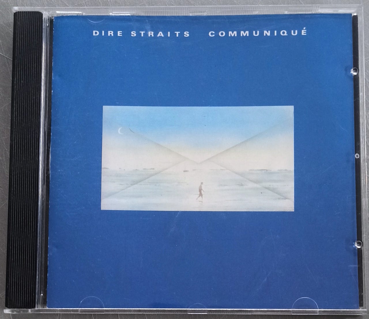 Dire Straits - Communiqué CD - Blue swirl black text | Tori