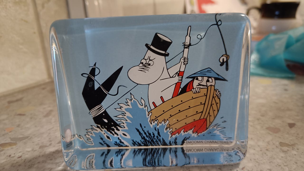 Muumi-lasikortti: Muumipappa ja meri | Tori