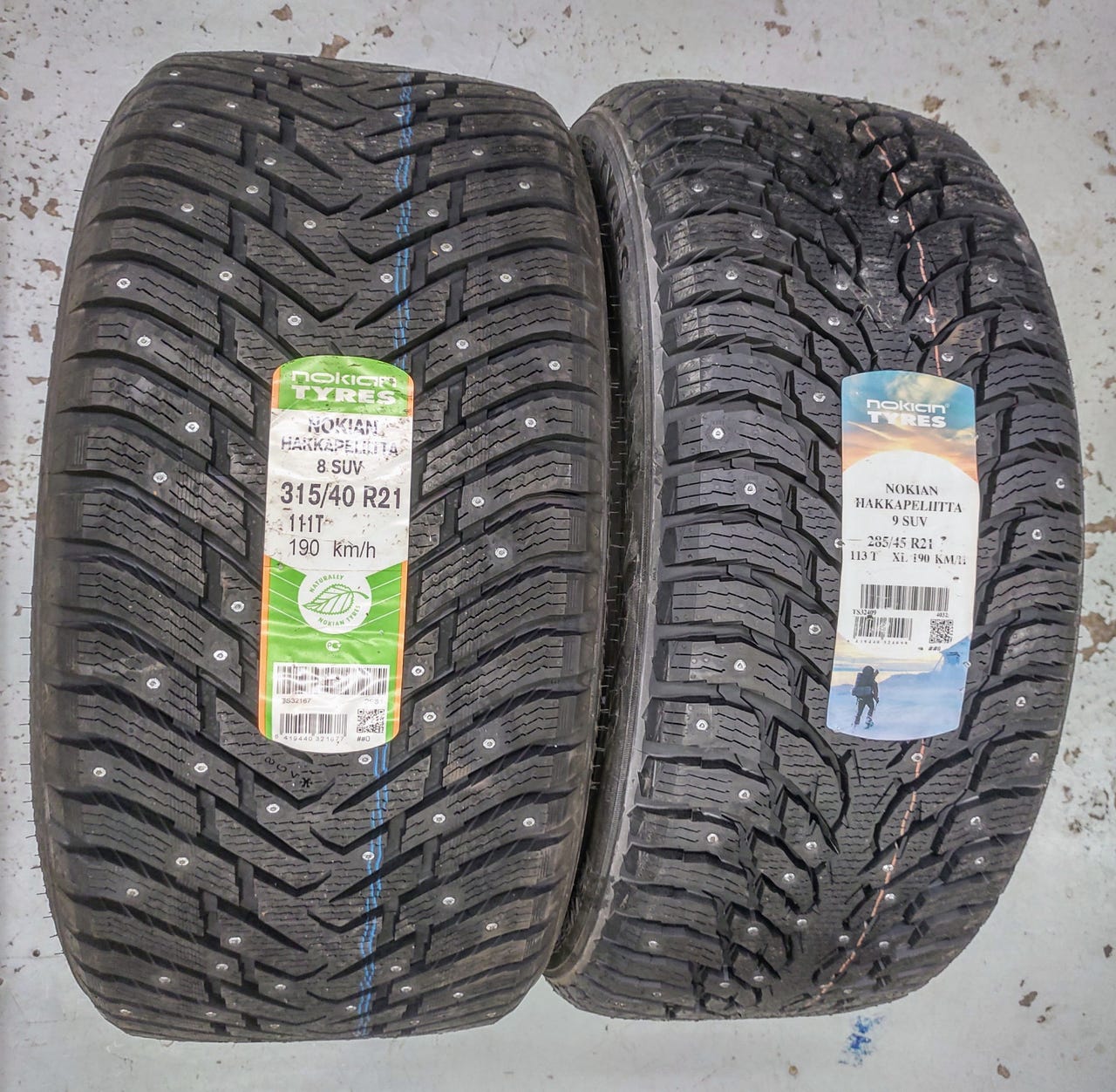 315/40-21" (2 Kpl) + 285/45-21" (2 Kpl) Nokian nastarenkaat / 0 km | Tori