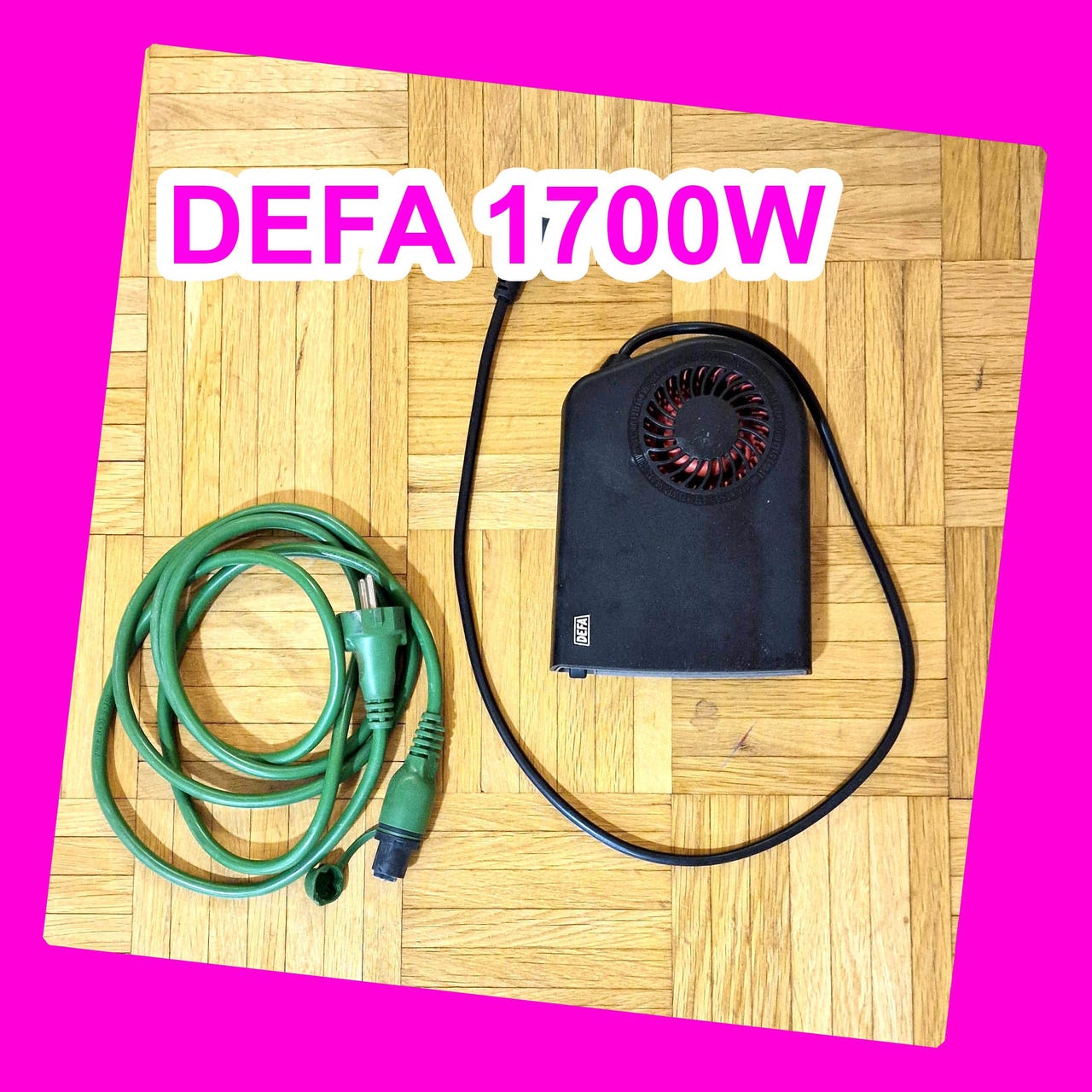 **MYYTY** DEFA Termini 1700W sisätilanlämmitin + Johto | Tori
