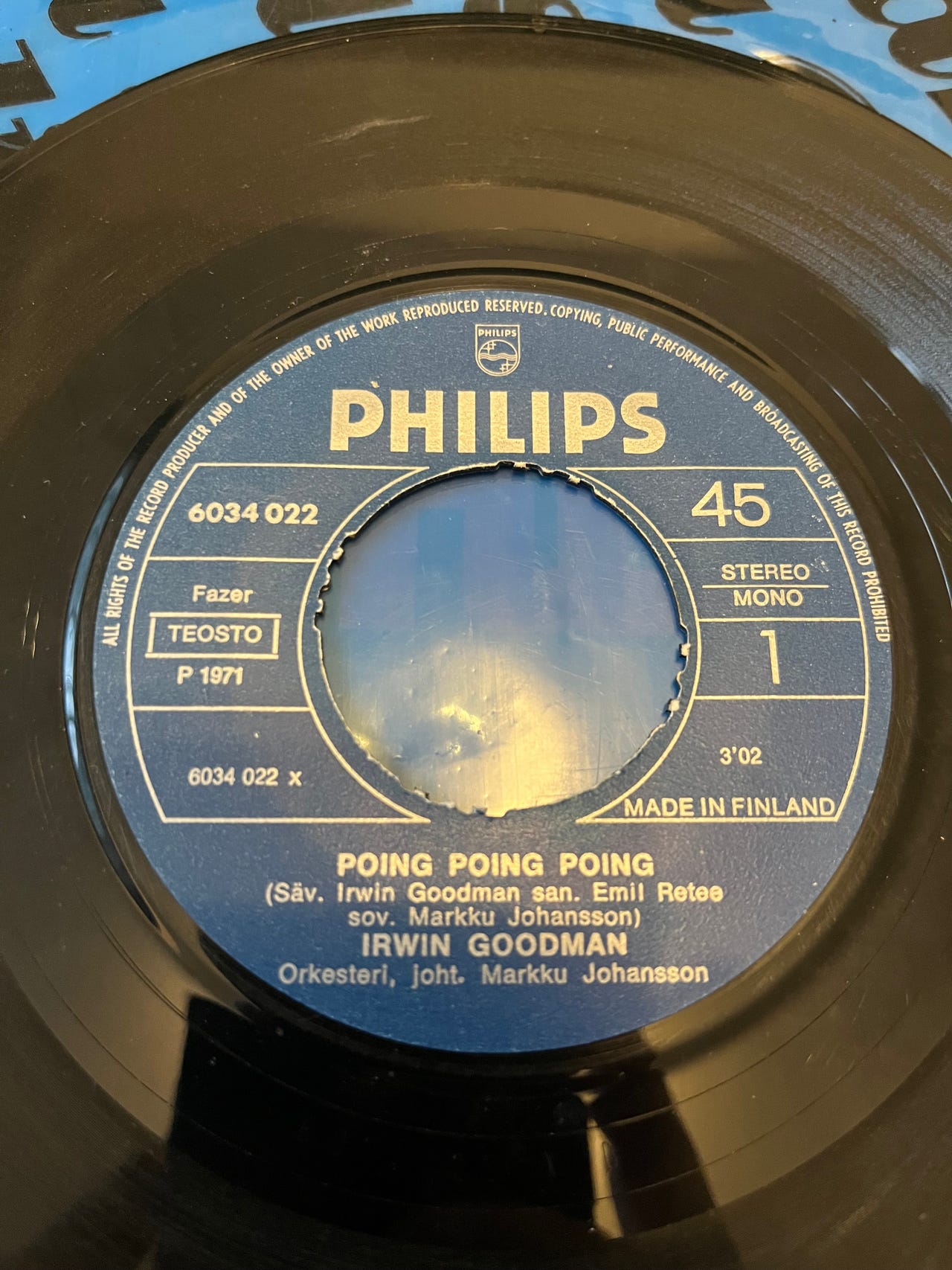 Irwin goodman 7” | Tori