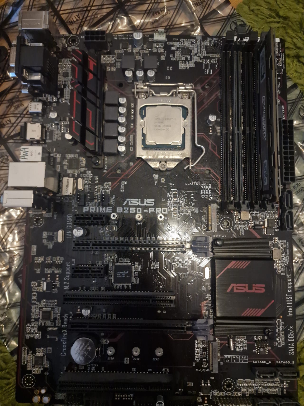 Asus B250-PRO, i5-7600, 2kpl 4Gb 2400MHz ram | Tori