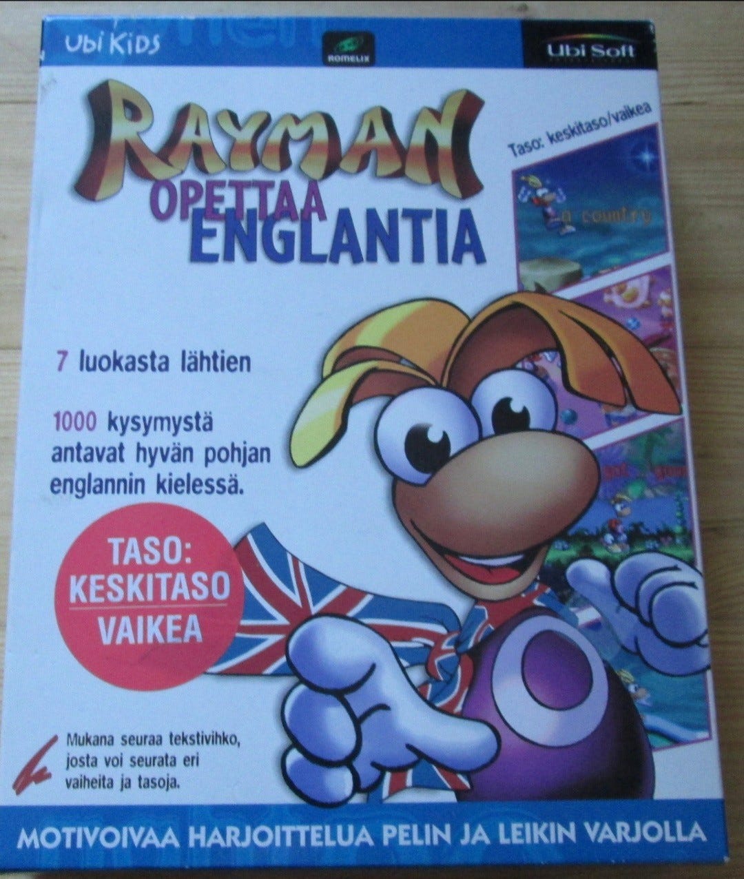 Rayman opettaa Englantia/ Rayman opetuspelejä | Tori