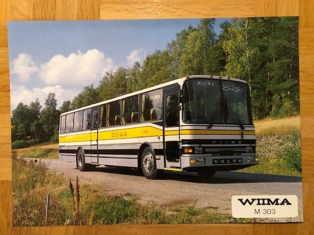 Esite Volvo Wiima M303 M 303 bussi linja-auto 1980-luku | Tori