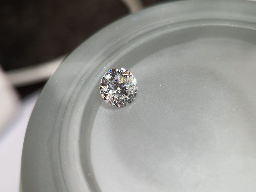 Uusi Timantti 0,90 ct SI2 puhtaus H | Tori