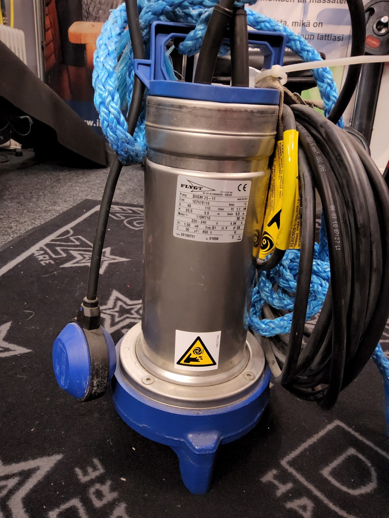 Repijäpumppu, harmaavesi. Flygt DXGM 25-11. | Tori