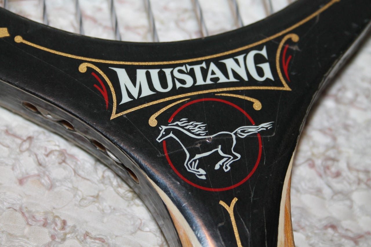 70-luku vintage Mustang Snauwaert tennismaila tennis maila esim auto ...