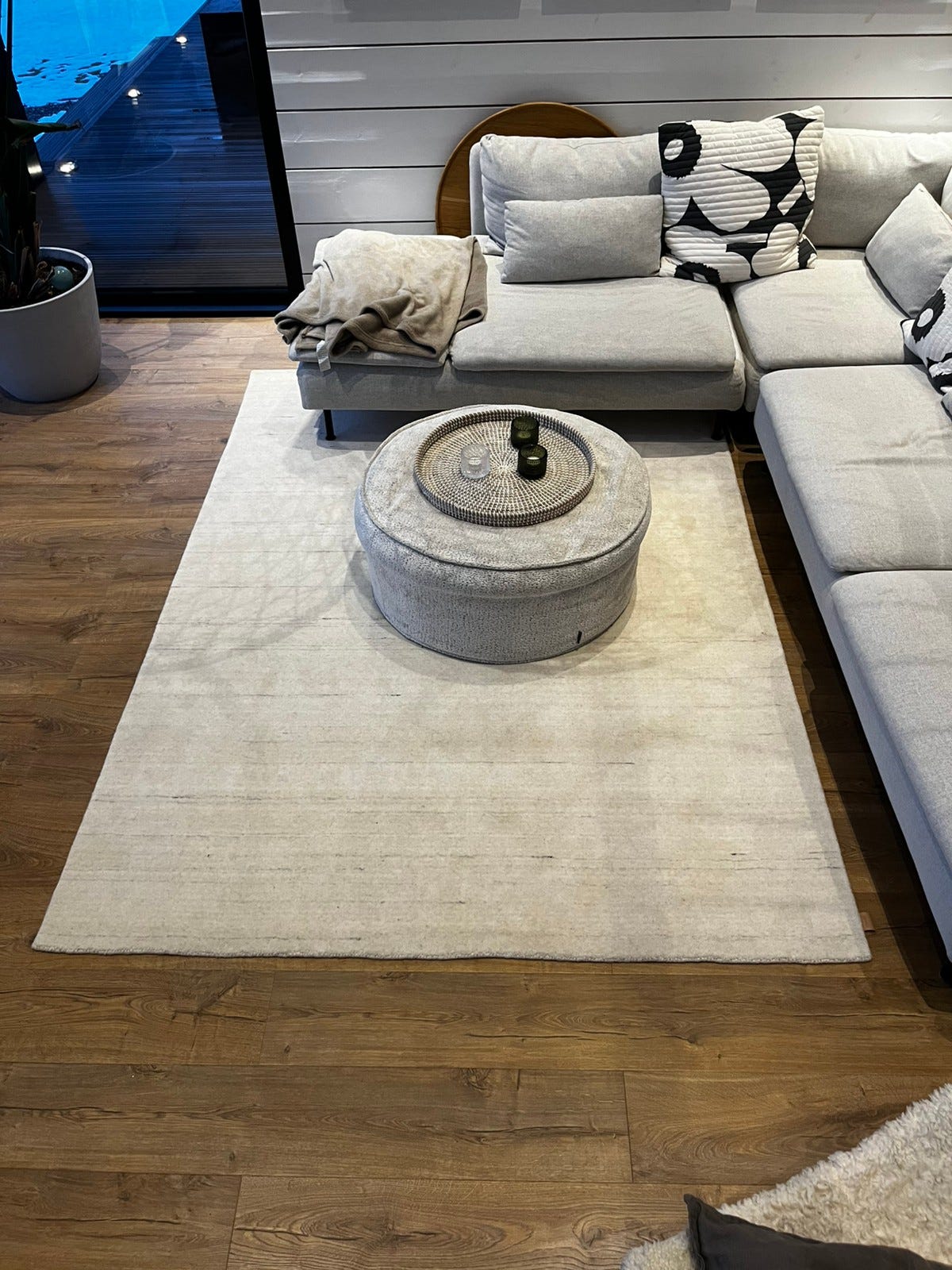 Anno Maa villamatto 170cm x 240cm luonnonvalkoimen | Tori