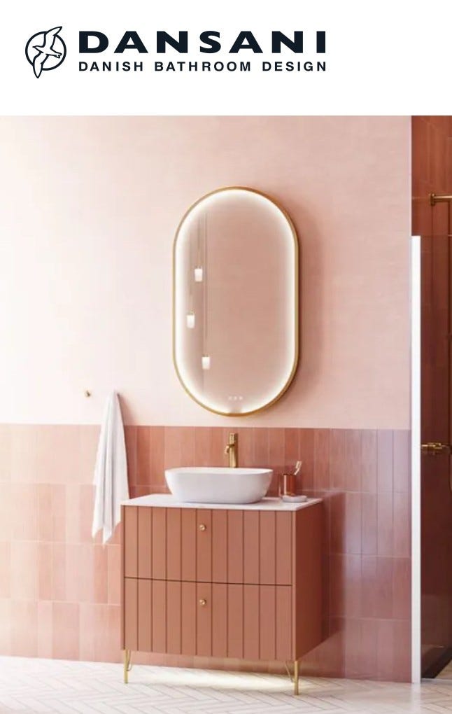 Käyttämätön Dansani Moon Oval valopeili messinki | Tori