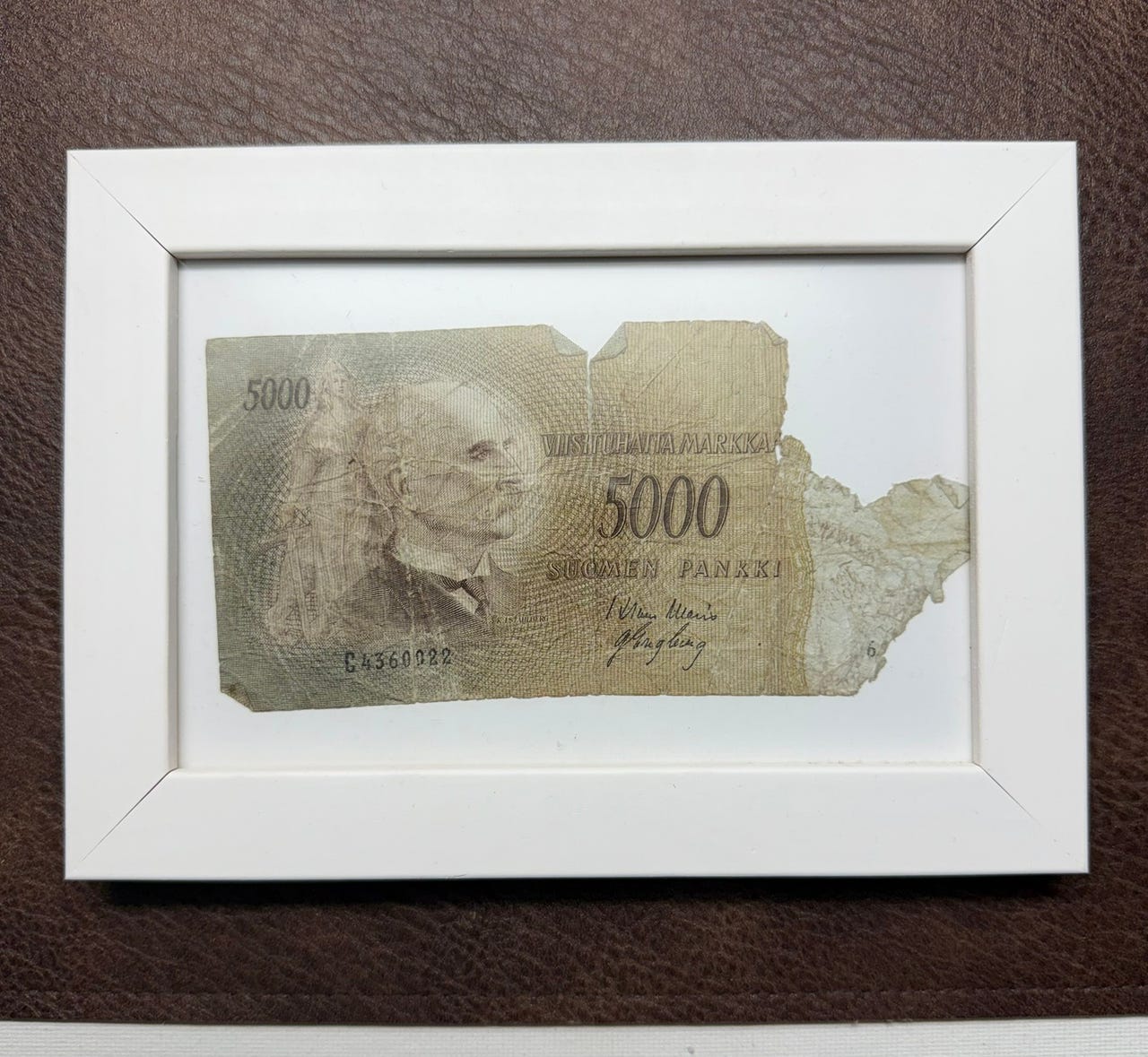 Myydään 5000mk seteli vuodelta 1955 seteli | Tori