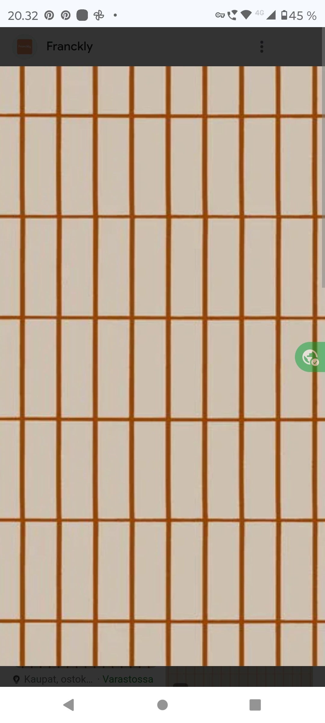 Marimekon tiiliskivi pellava/kastanja | Tori