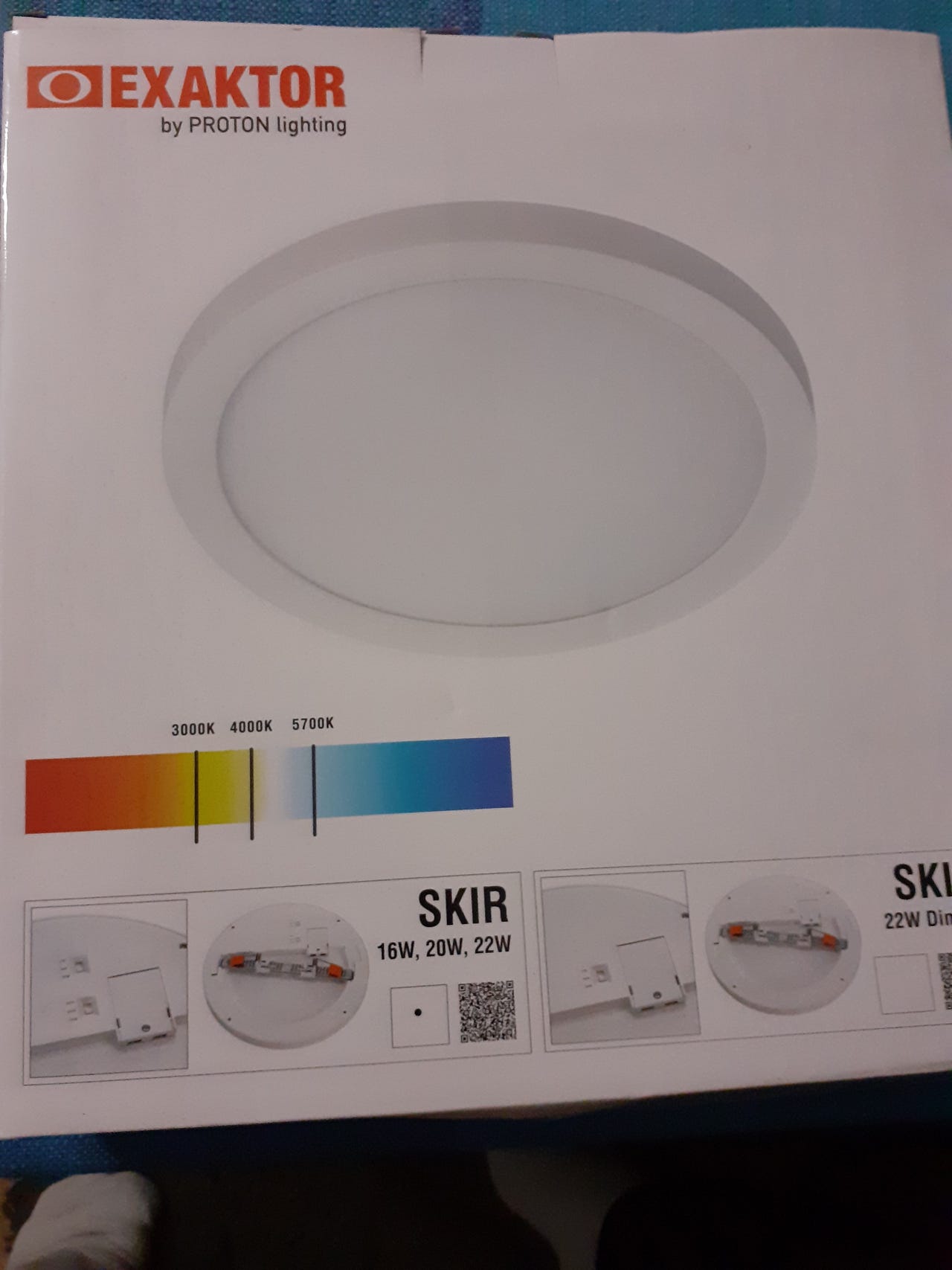 UUSI Exaktor Skir uppo-ja pintavalaisin, valkoinen | Tori