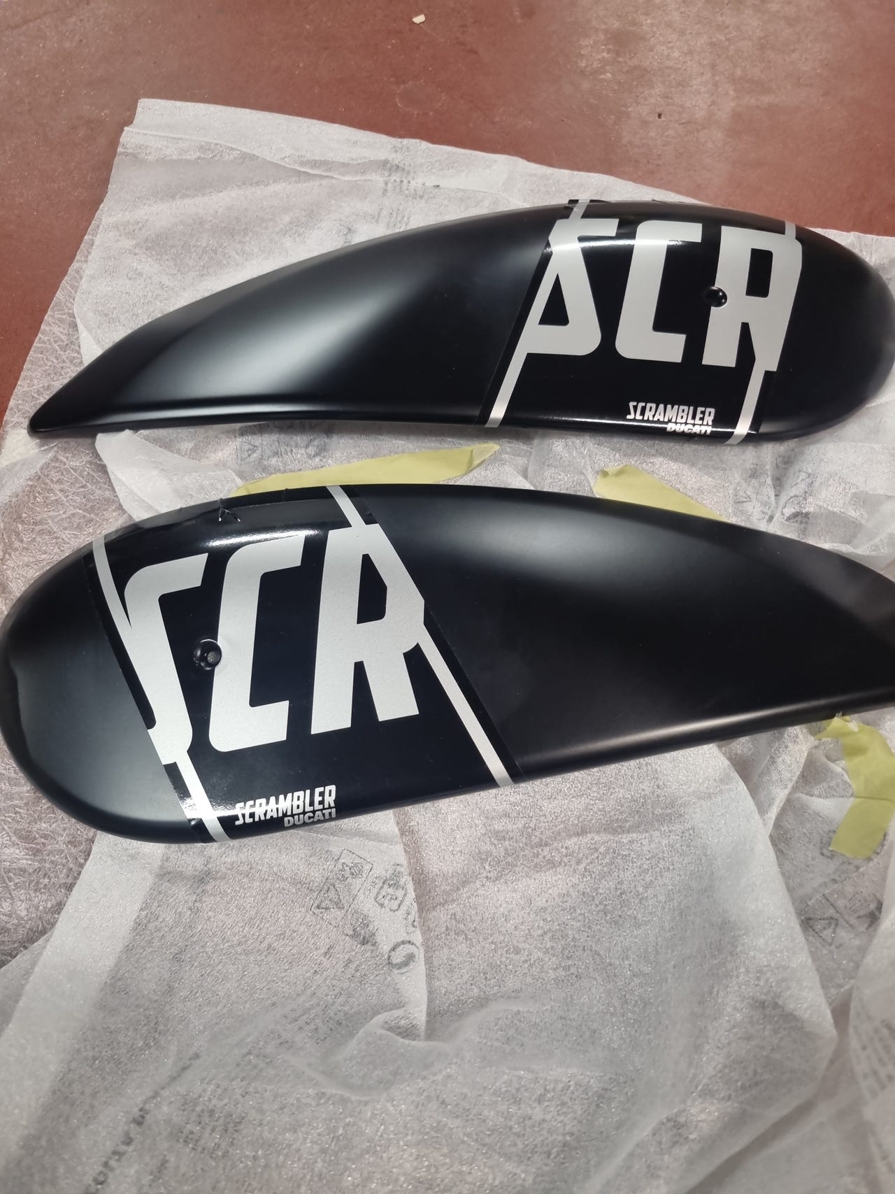 Ducati Scrambler Tank Black Aluminium side panel Product no.: 97380161A ...