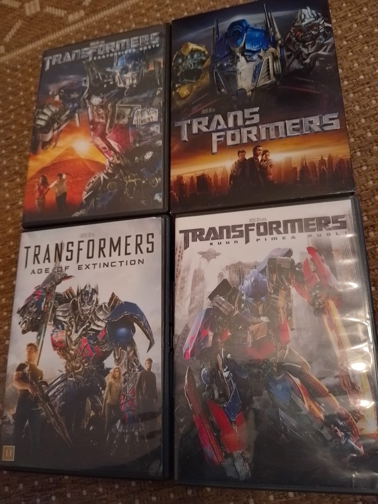 Transformers dvd elokuvia | Tori