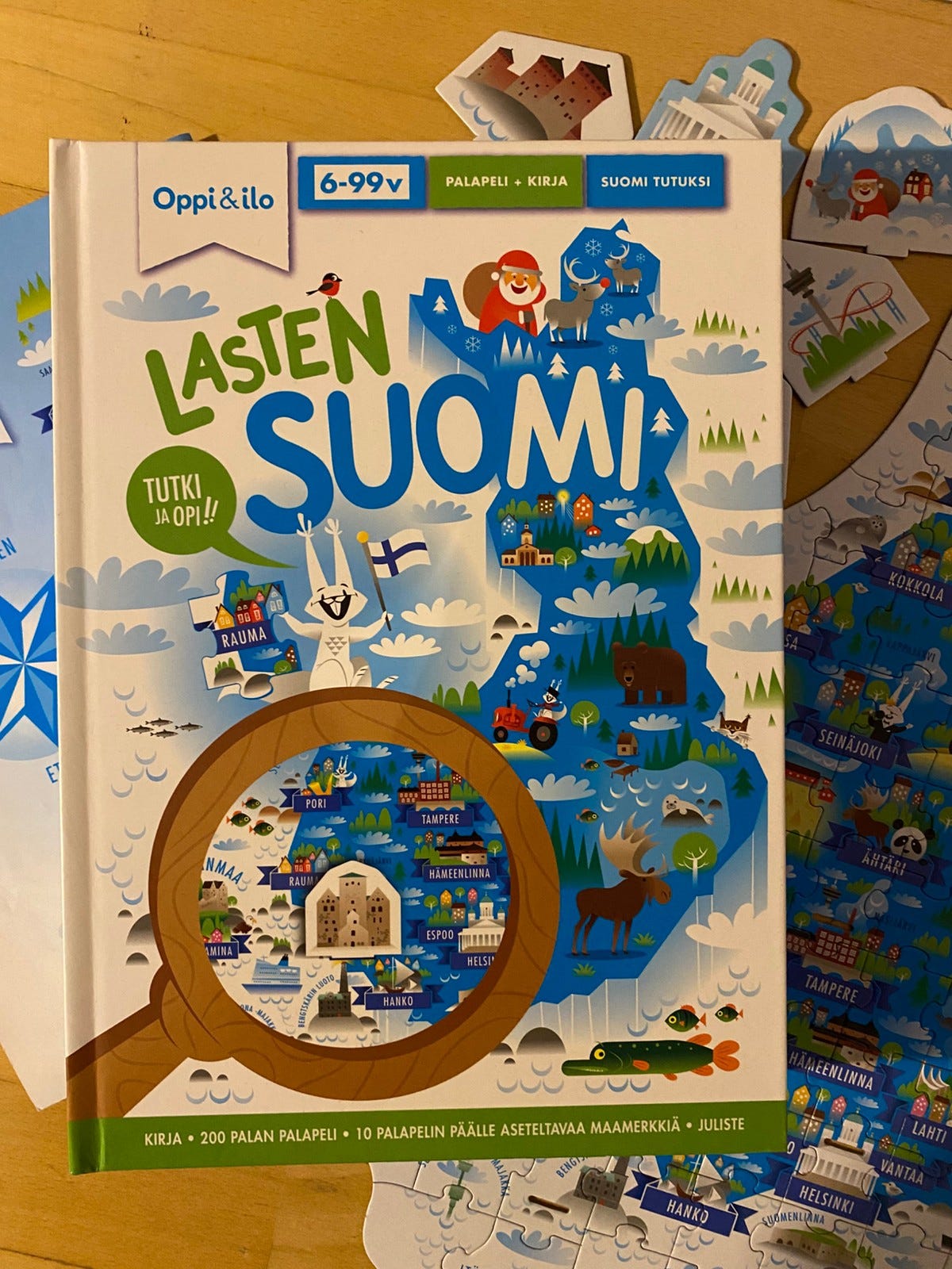 Oppi&ilo Lasten Suomi -palapeli ja kirja | Tori