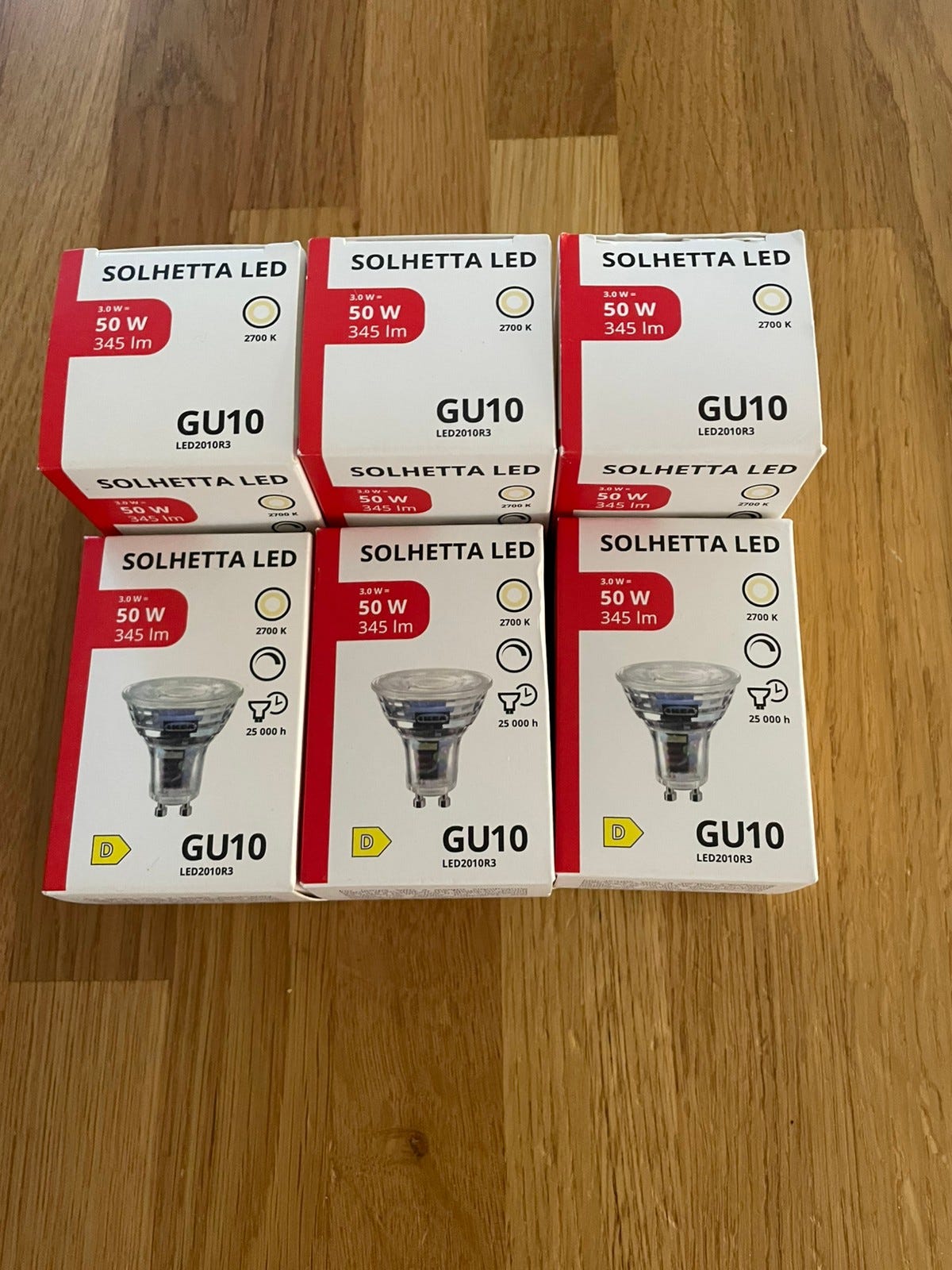 Ikea Solhetta GU10 led lamppuja | Tori
