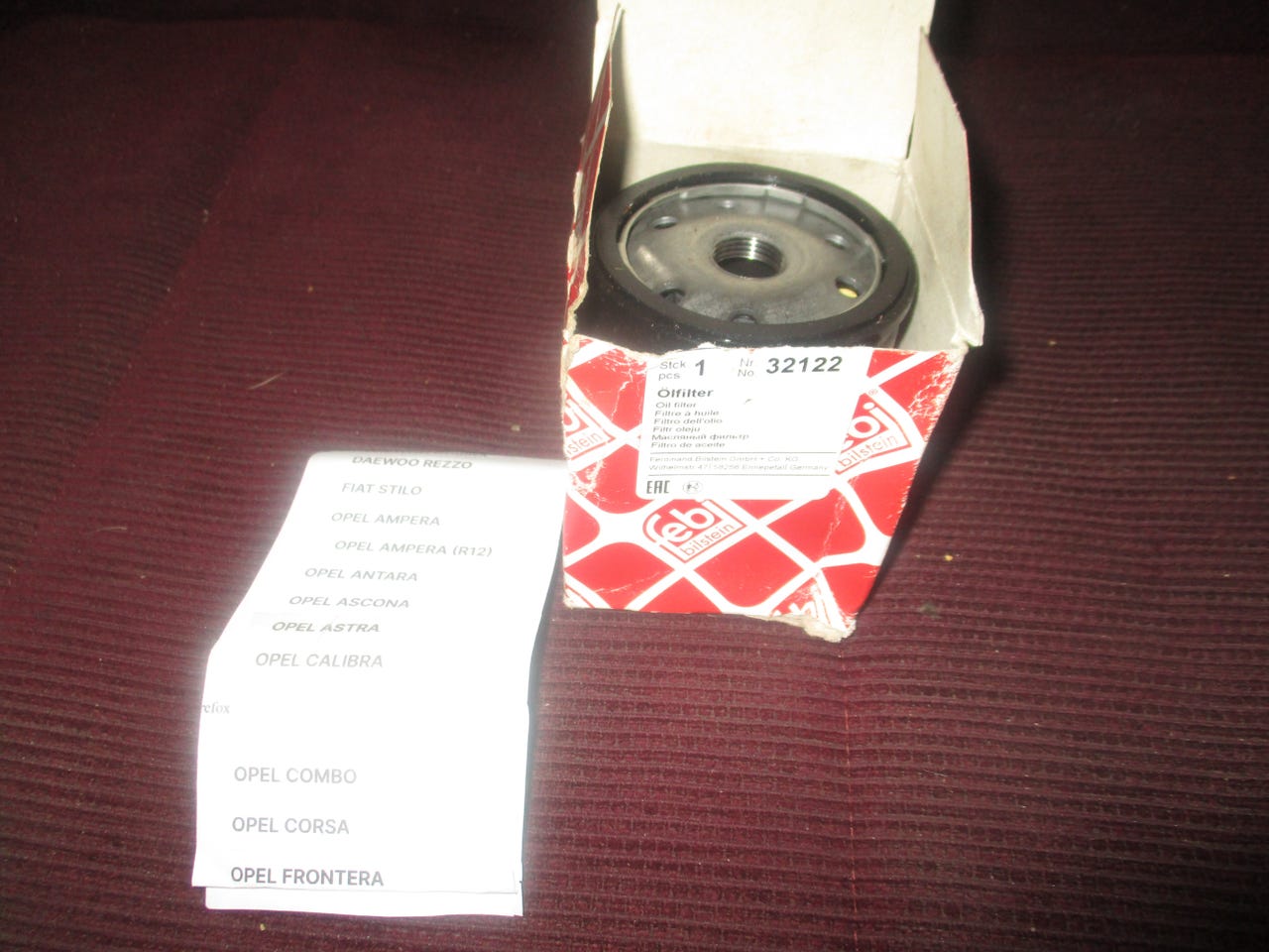 FEBI BILSTEIN 32122 Öljynsuodatin | Tori