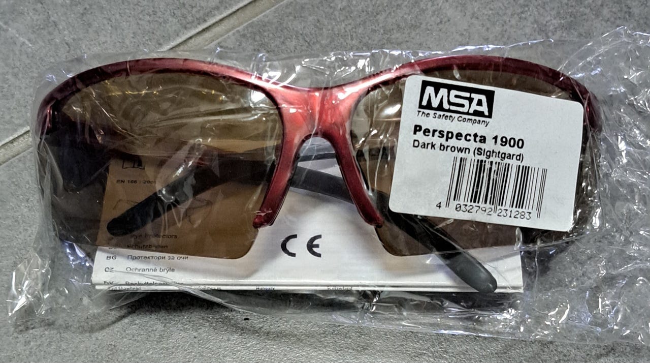 Suojalasit, työlasit, MSA Perspecta 1900, tum.ruskea, uudet | Tori