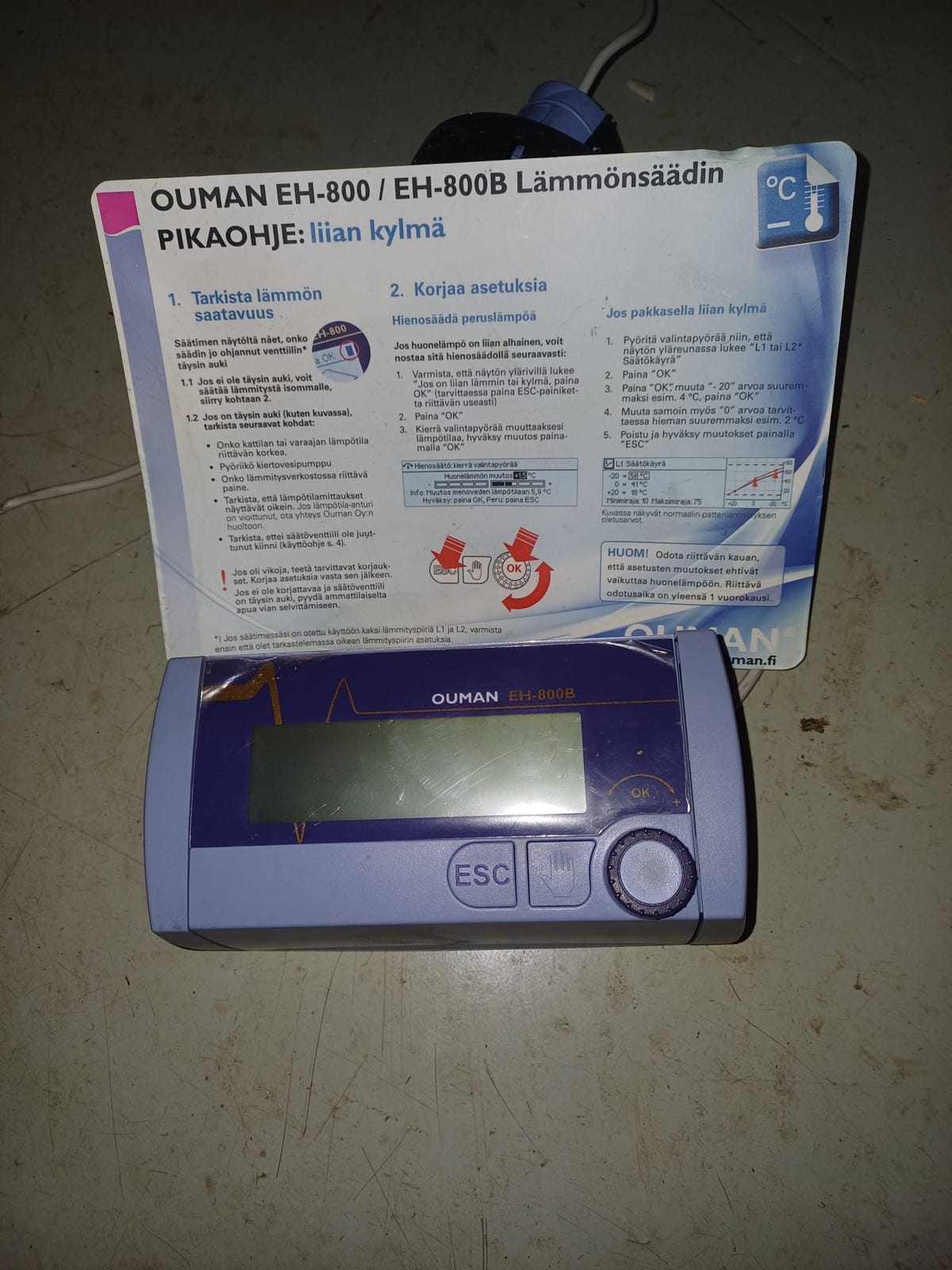 OUMAN EH-800 lämmönsäädin | Tori