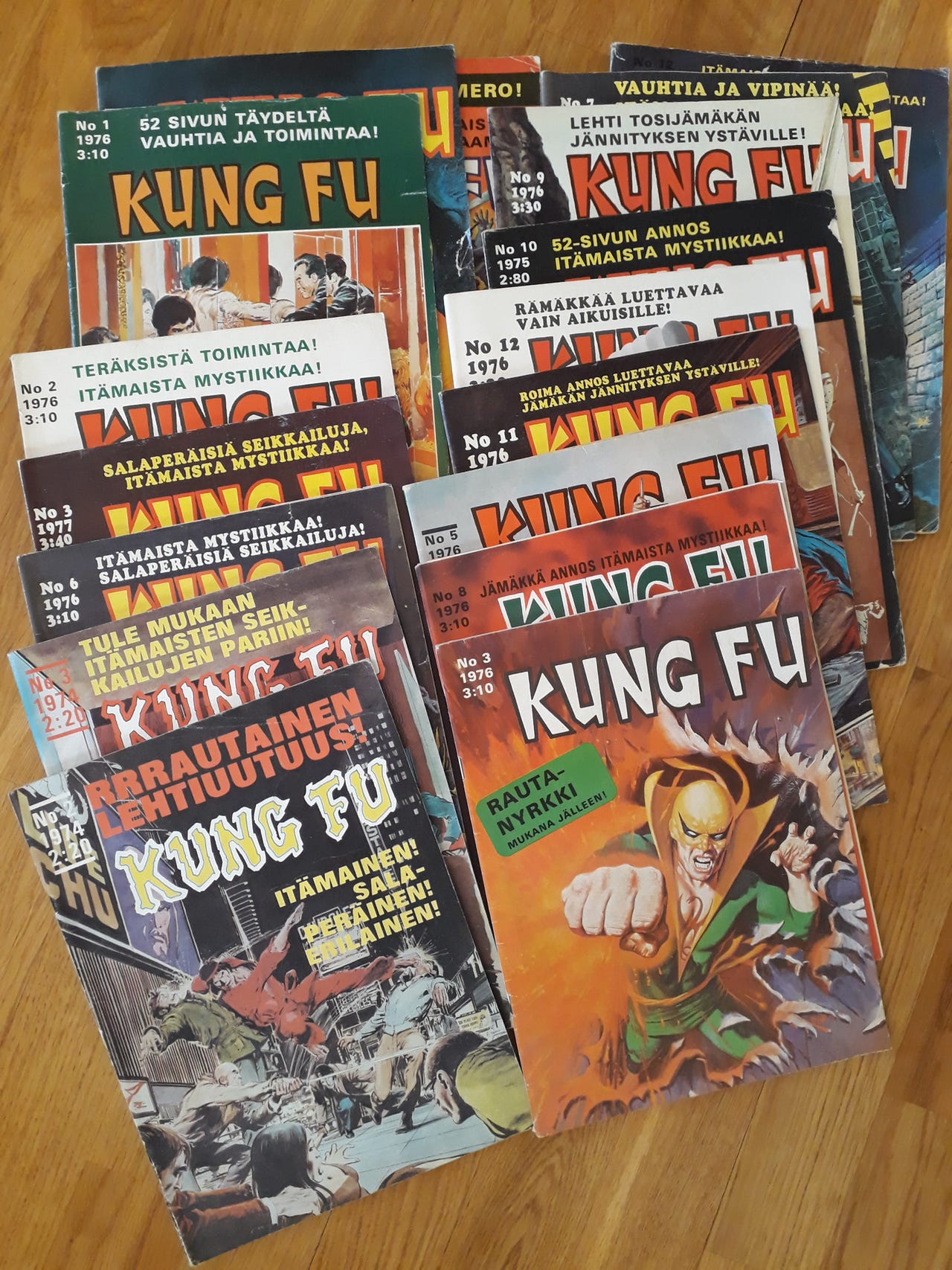 Kung Fu sarjakuvalehdet 17 kpl vuosilta 1974-1977 | Tori