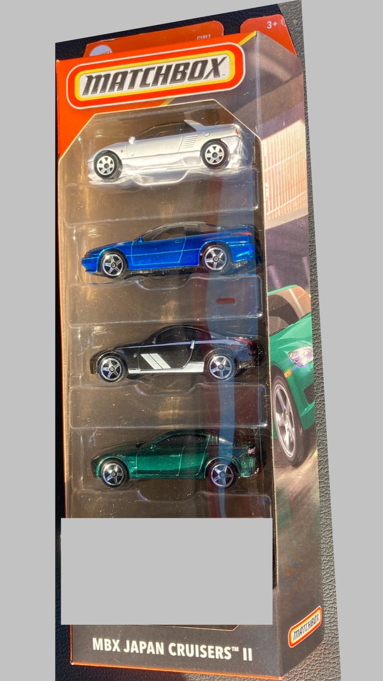 Matchbox 2025 MBX Japan Cruisers II 5-Pack -setistä 4 pikkuautoa | Tori