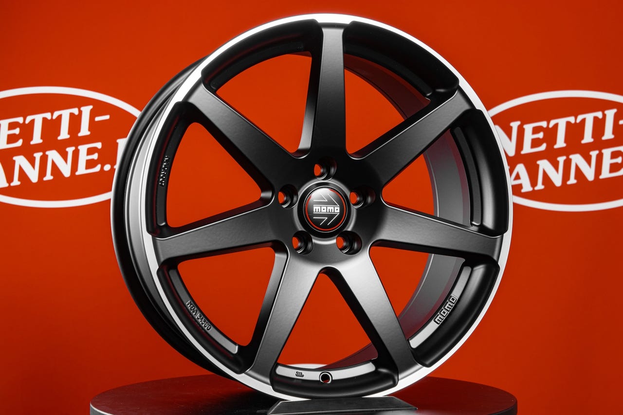 MOMO SEVEN SATIN BLACK POLISHED 8.5x19" 5x112 ET35 Ø79.6 | Tori