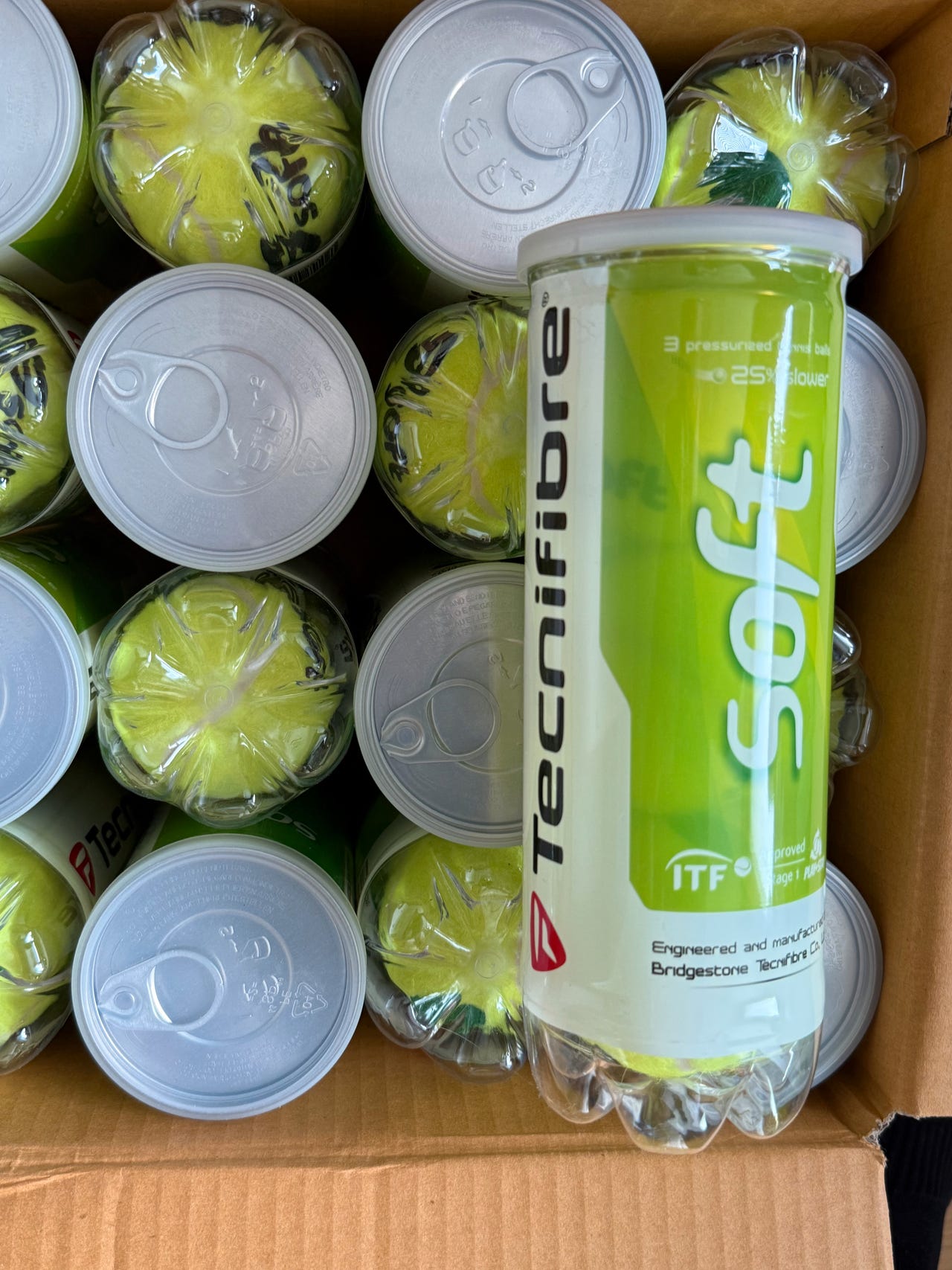 Tennisbal Tecnifibre CTN TF Soft 3-Tin | Tori