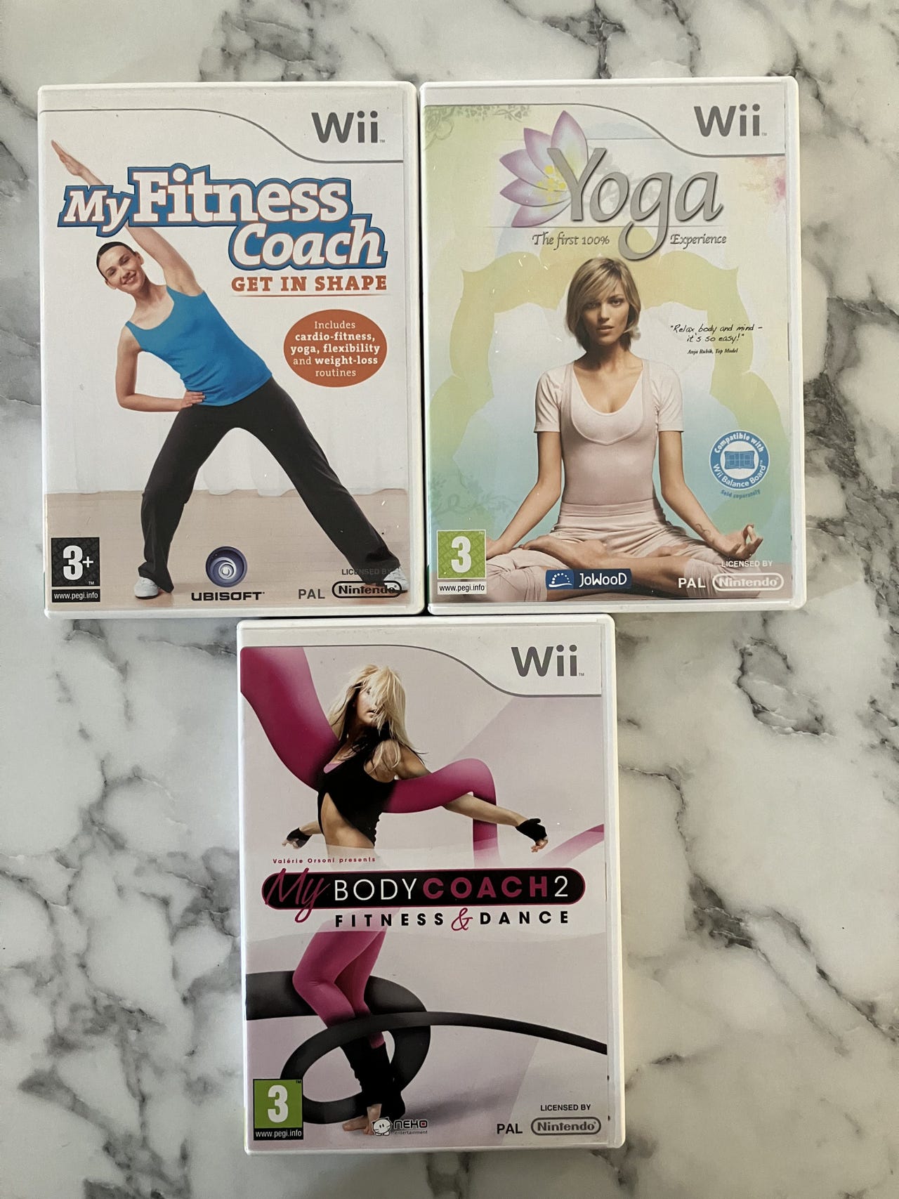 Nintendo Wii : My Fitness Coach, Yoga, My Body Coach 2 Fitness & Dance ...