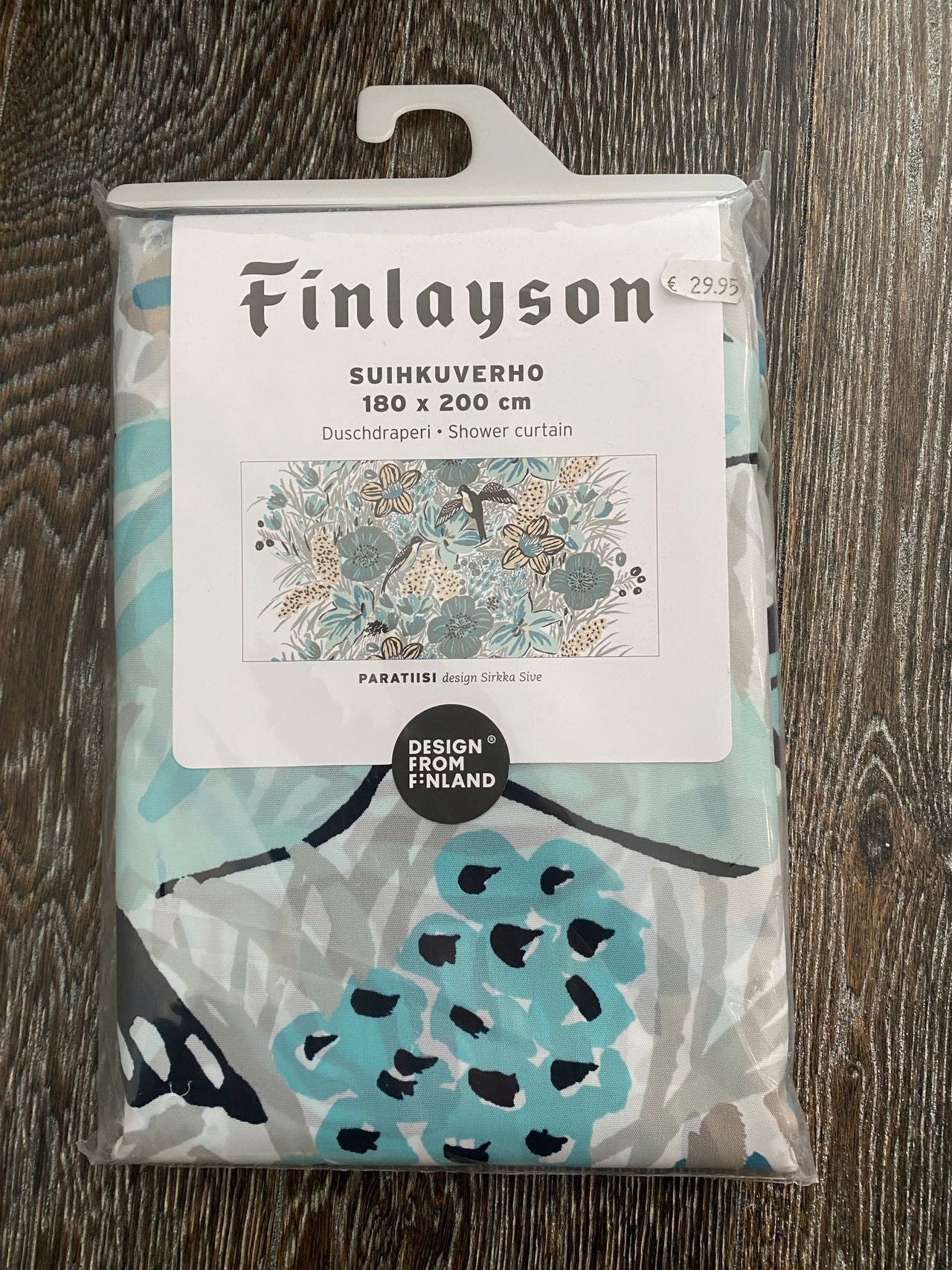 Uusi Finlayson Paratiisi Suihkuverho 180x200 cm | Tori