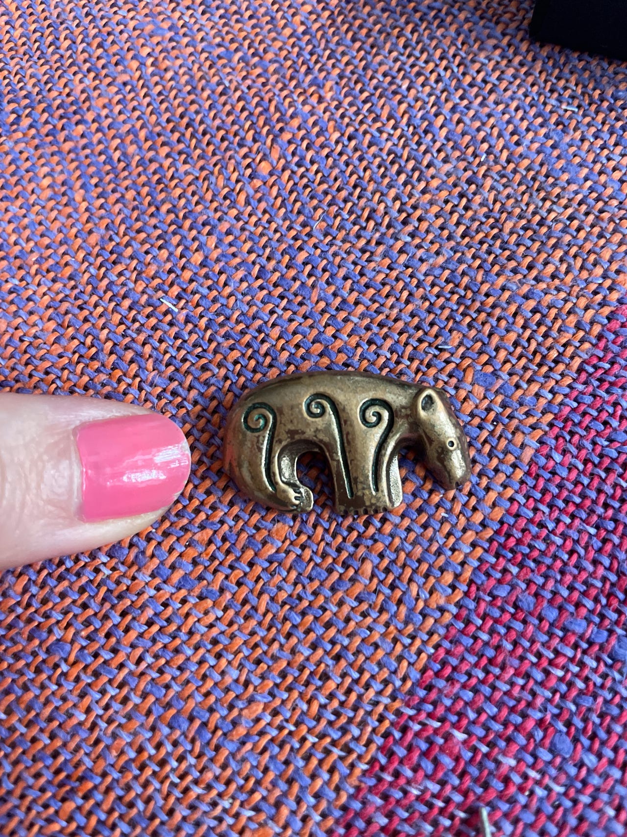 Kalevala koru Kalevankarhu pronssinen rintaneula/riipus | Tori